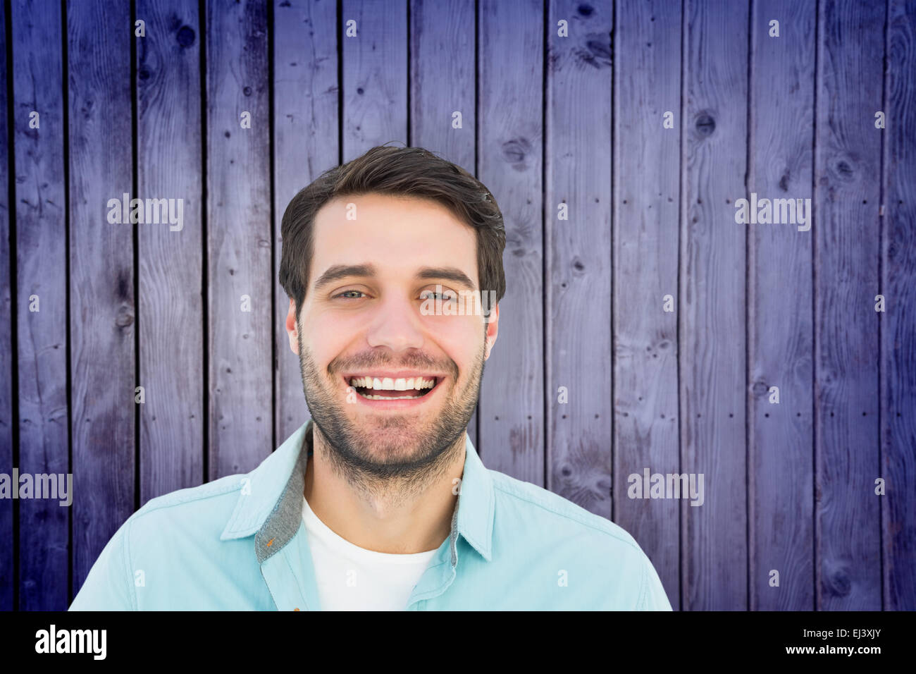 Happy laughing man smiling hi-res stock photography and images - Alamy