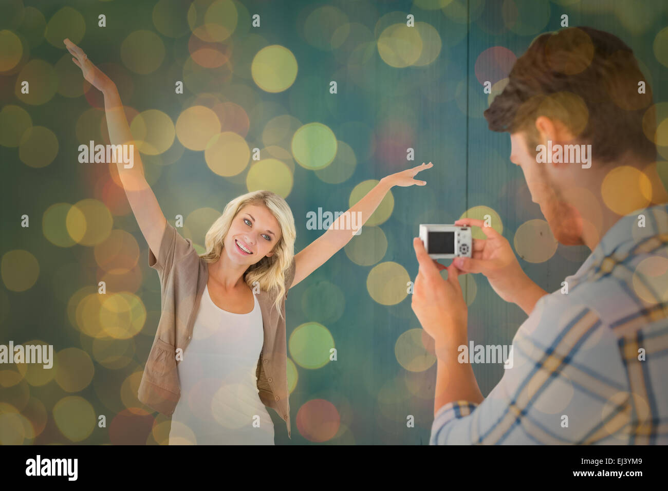 Man photographing his girlfriend hi-res stock photography and images ...