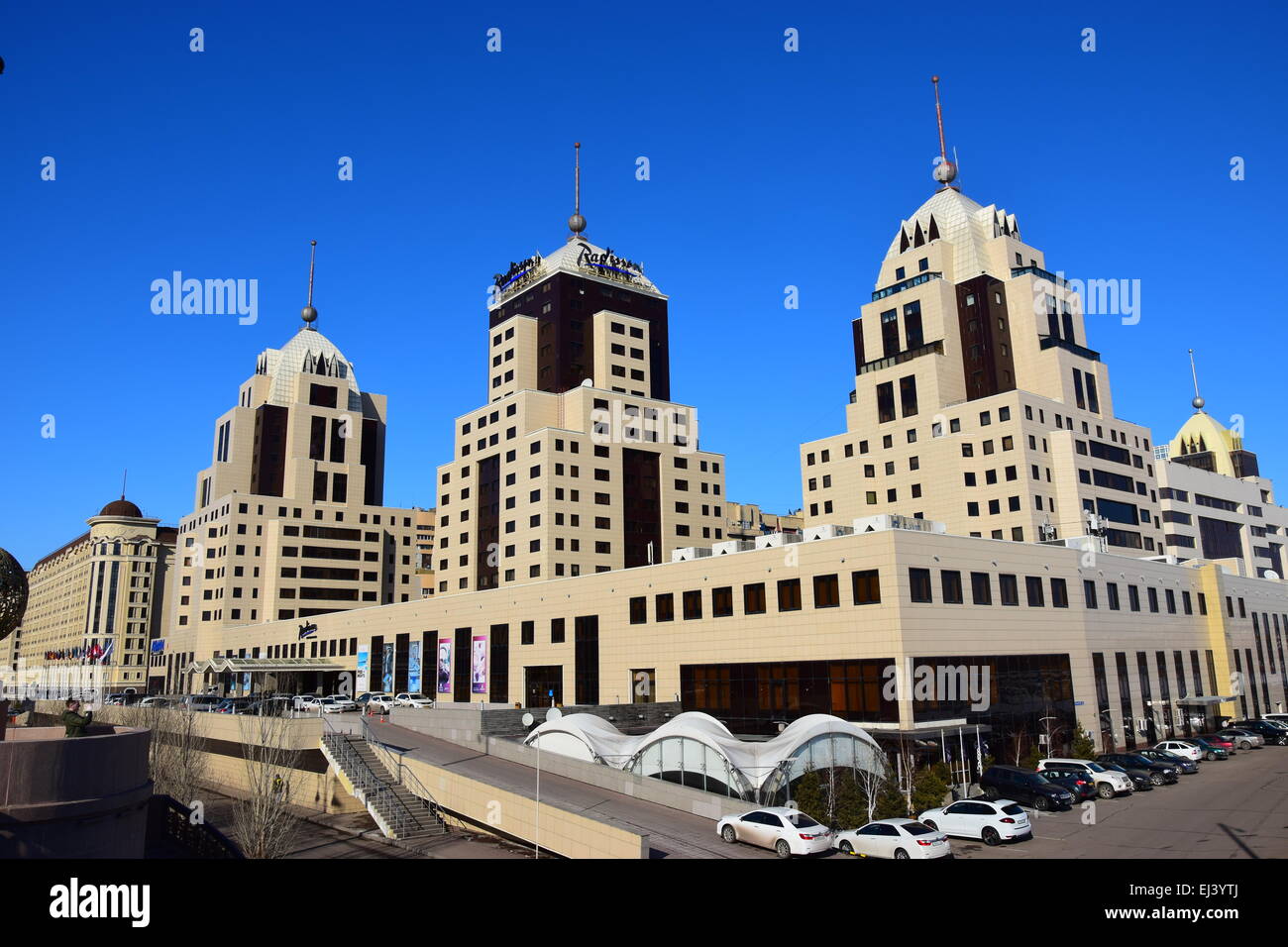 The RADISSON hotel in Astana, Kazakhstan, in winter Stock Photo - Alamy