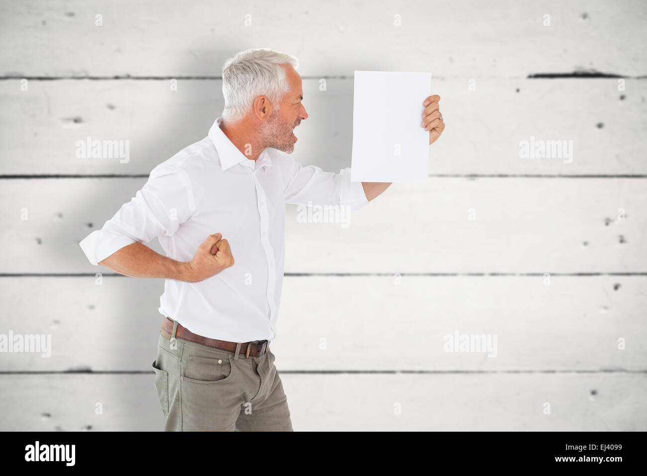 Man holding piece of paper hi-res stock photography and images - Alamy