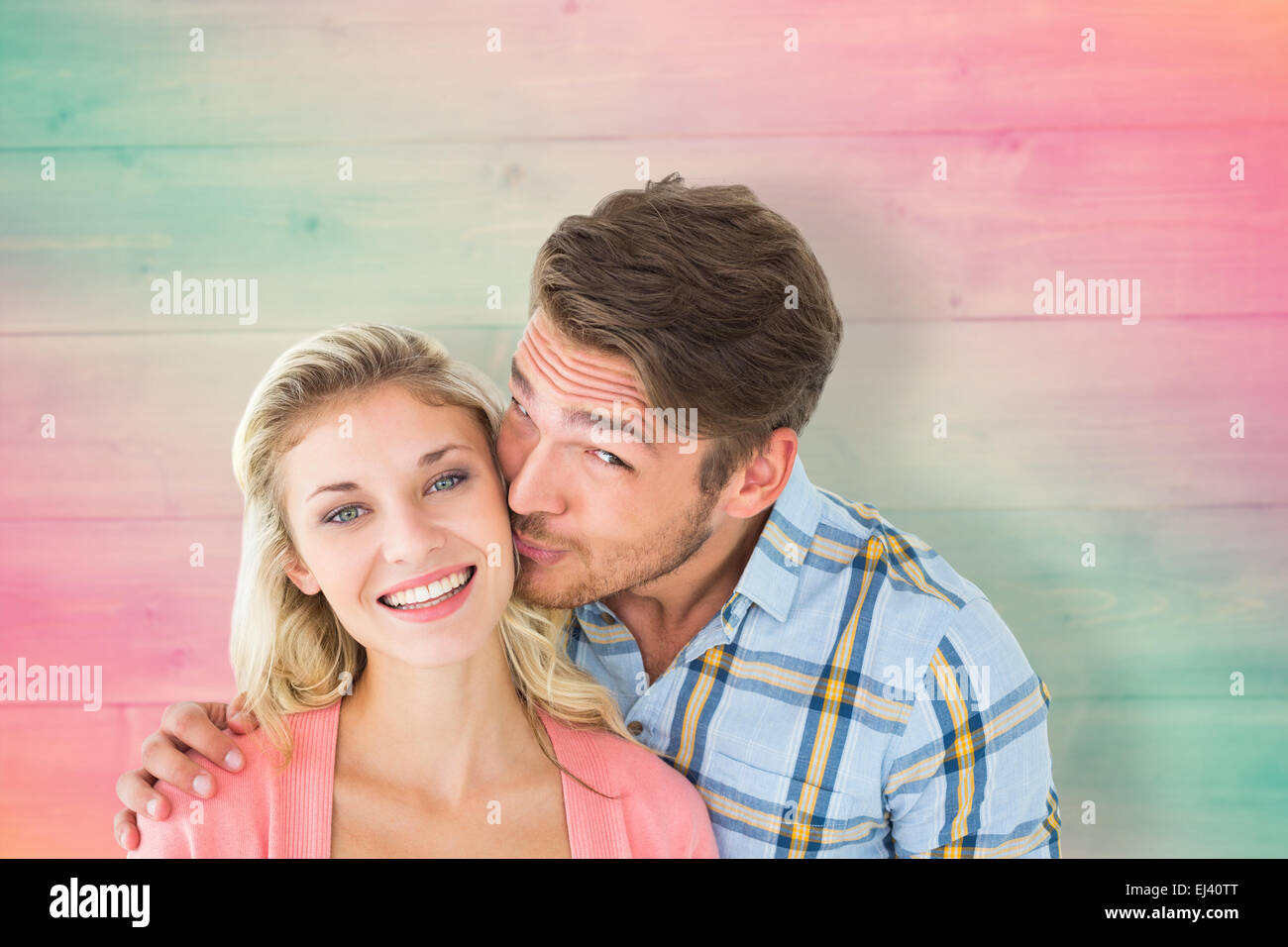 Boyfriend and girlfriend kissing hi-res stock photography and images ...