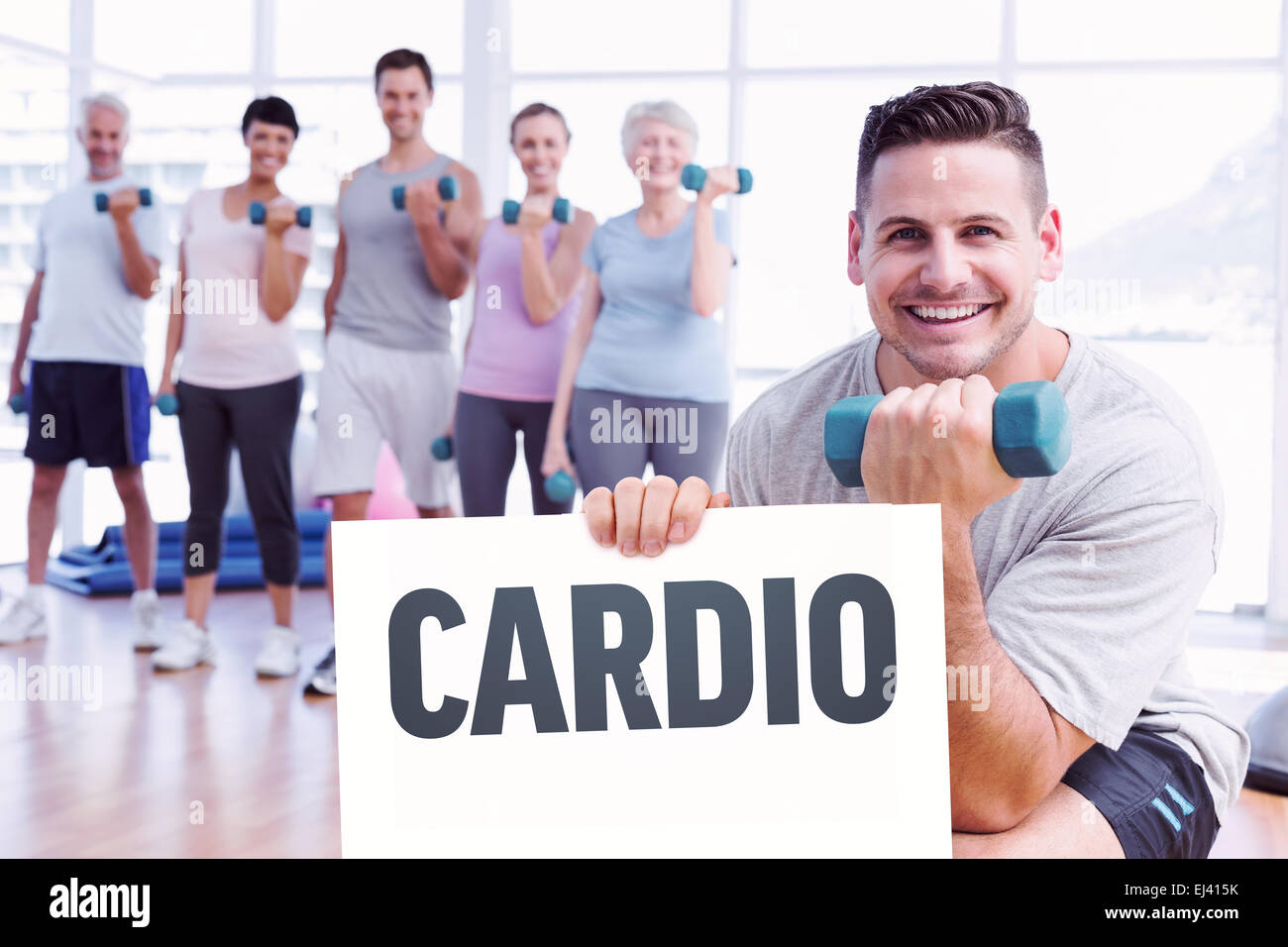 Fit attractive body in 40s exercising hi-res stock photography and ...