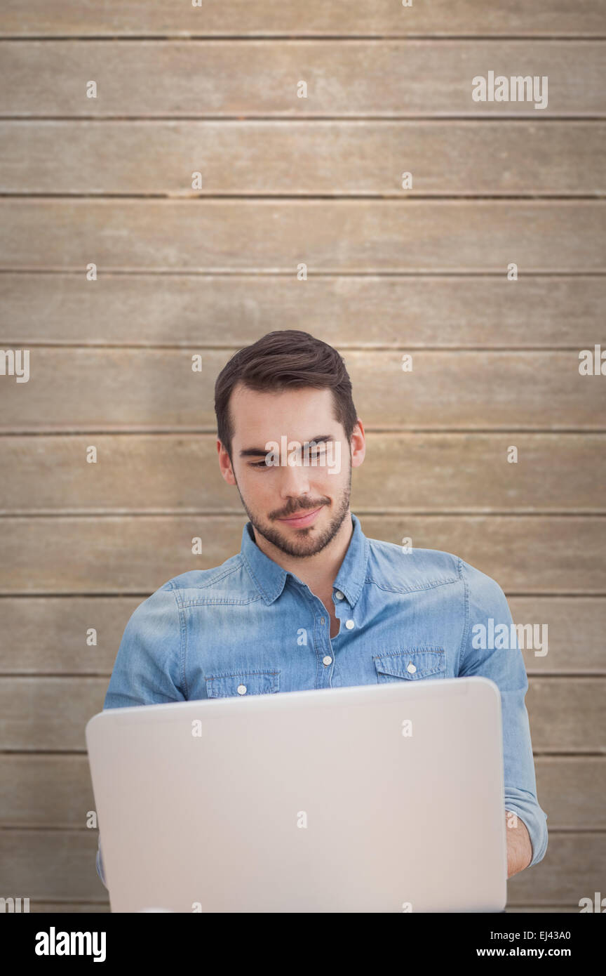 Handsome man laptop using hi-res stock photography and images - Alamy