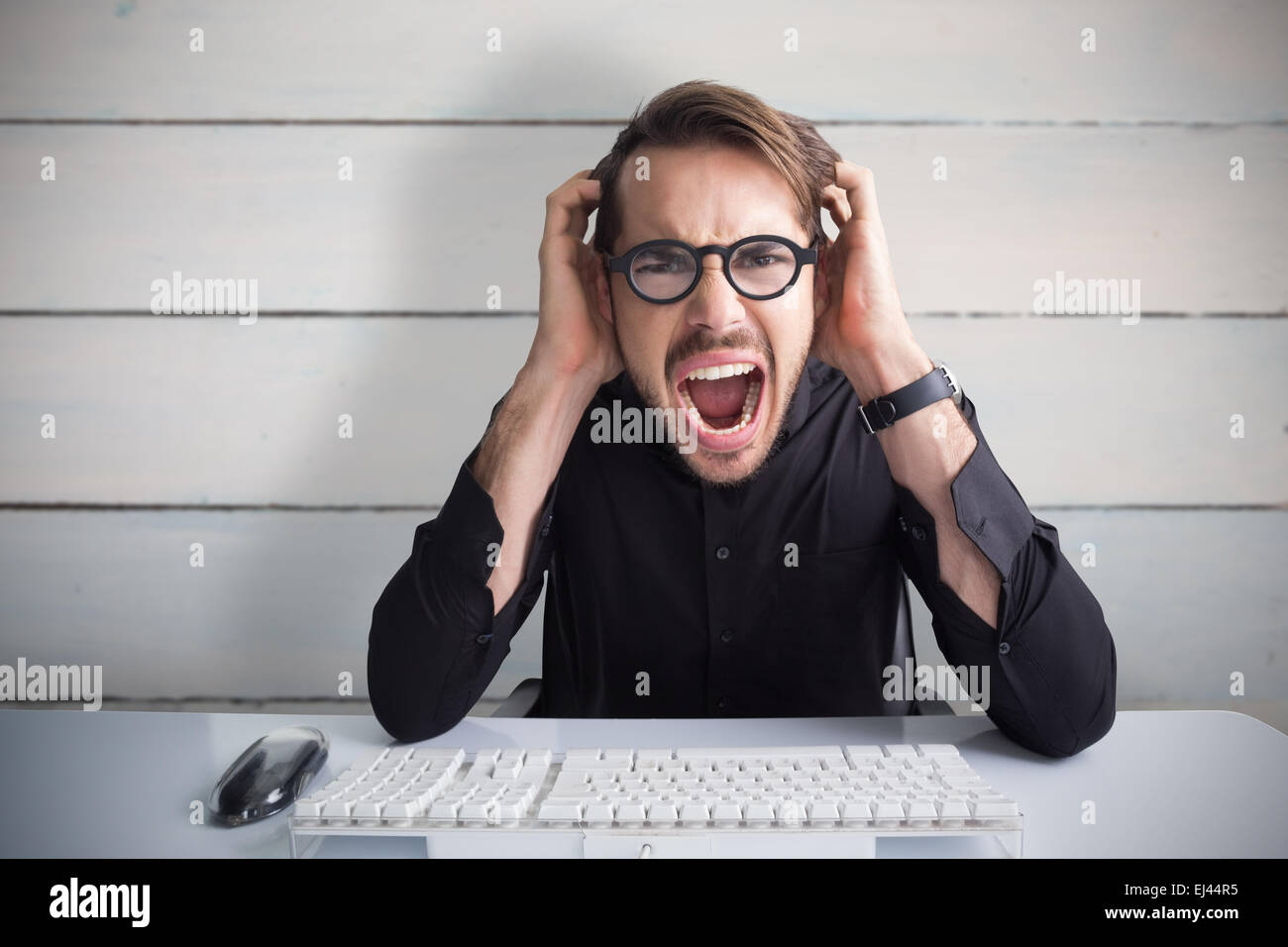 Hands on face hi-res stock photography and images - Alamy