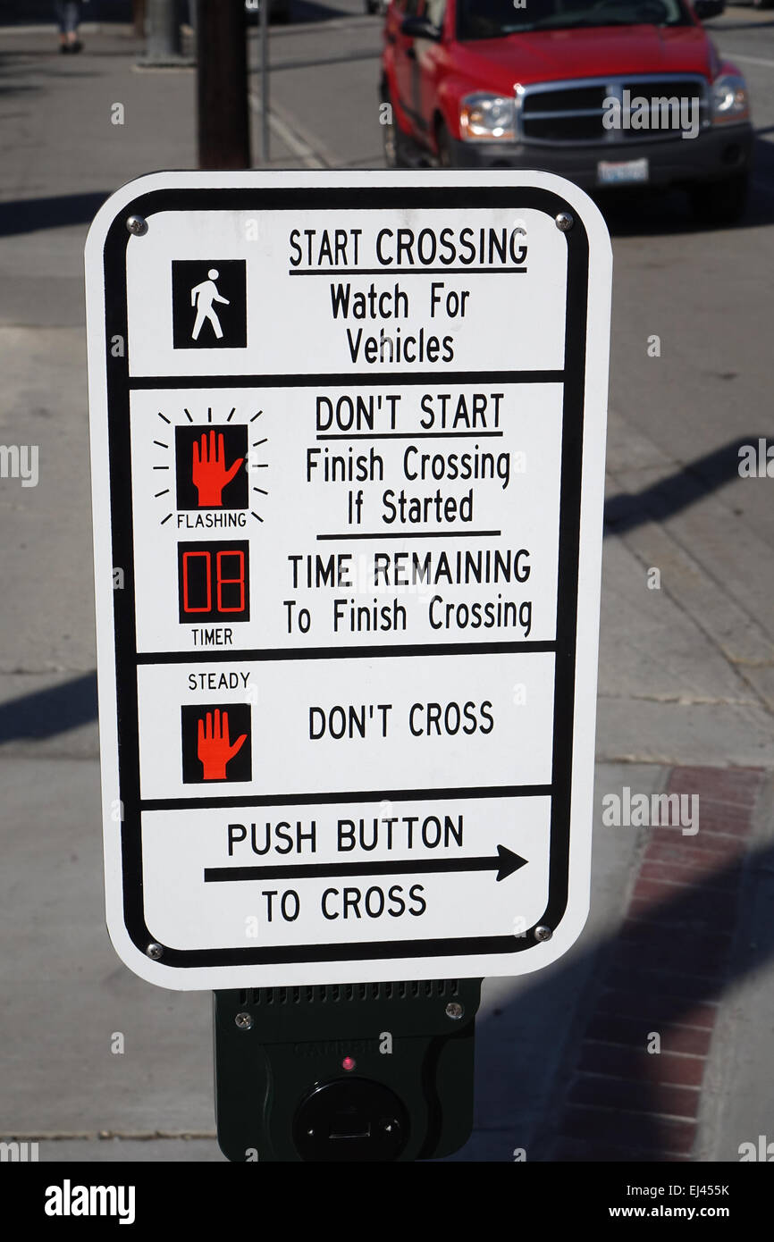 Crosswalk sign hi-res stock photography and images - Alamy
