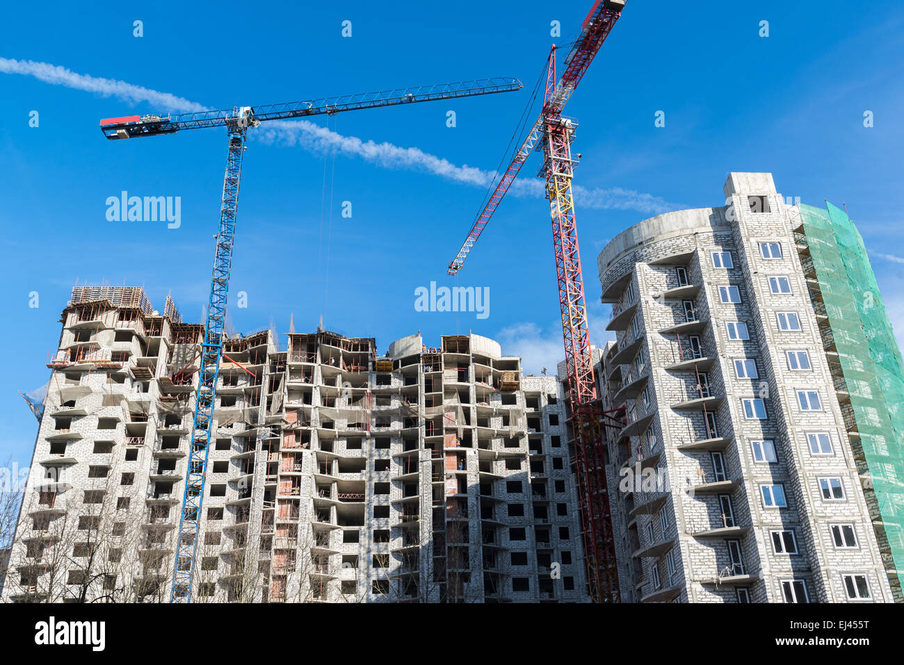 Construction of multi storey residential house Stock Photo - Alamy