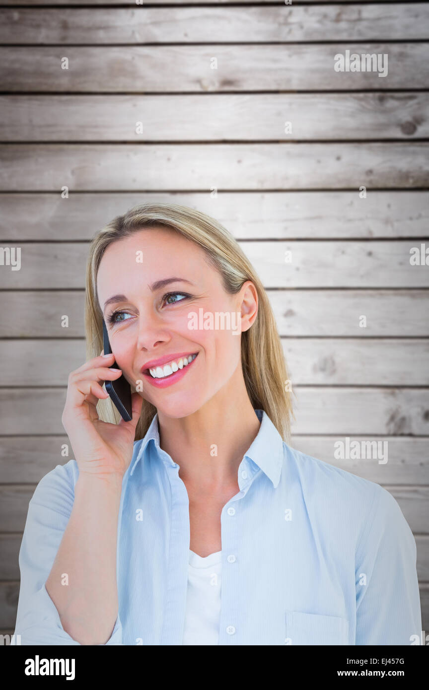 Smiling at phone hi-res stock photography and images - Alamy