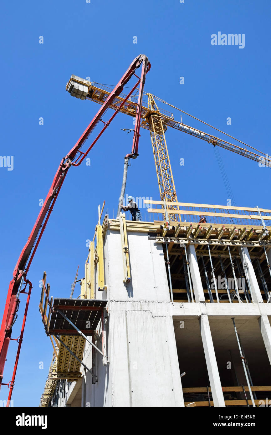 Construction of a new building Stock Photo - Alamy
