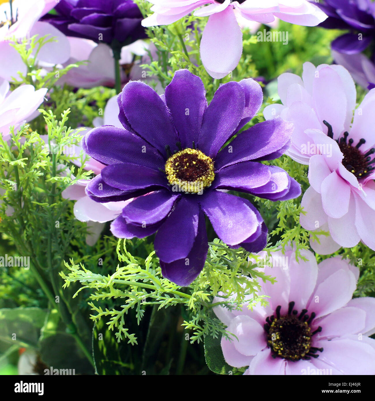 The beautiful decoration artificial flower Stock Photo - Alamy