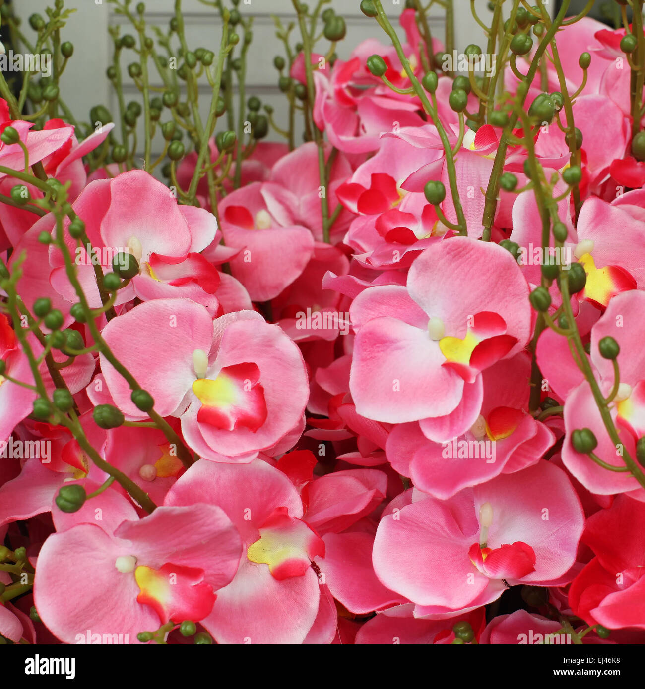 The beautiful decoration artificial flower Stock Photo - Alamy