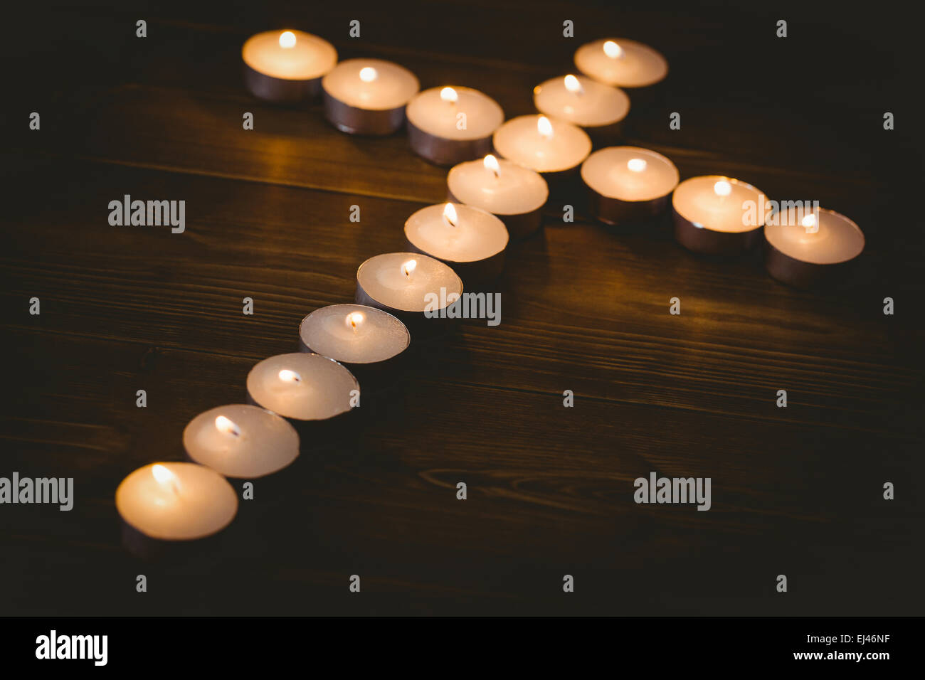 Cross of candles hi-res stock photography and images - Alamy