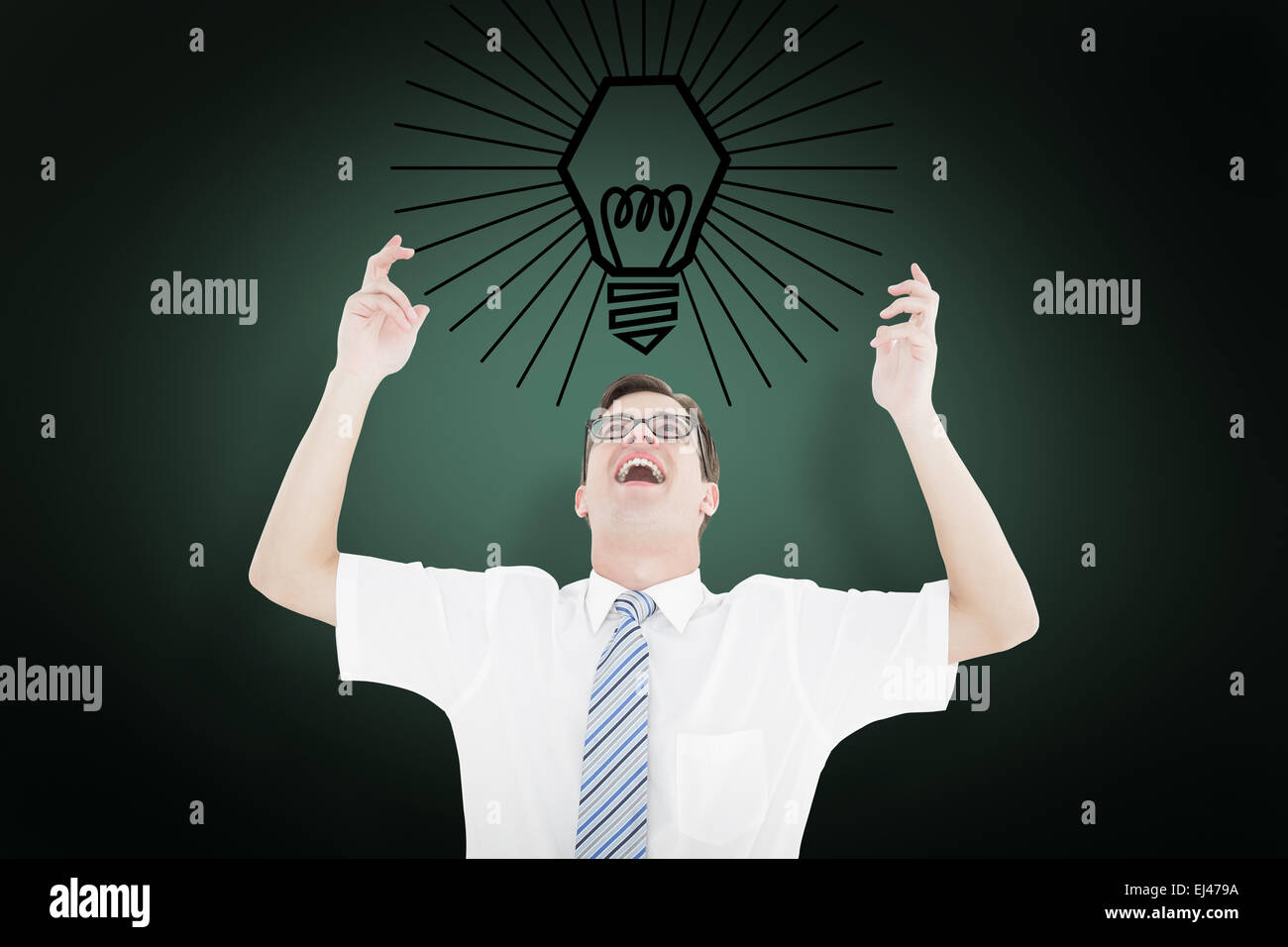 Man with arms up drawing hi-res stock photography and images - Alamy