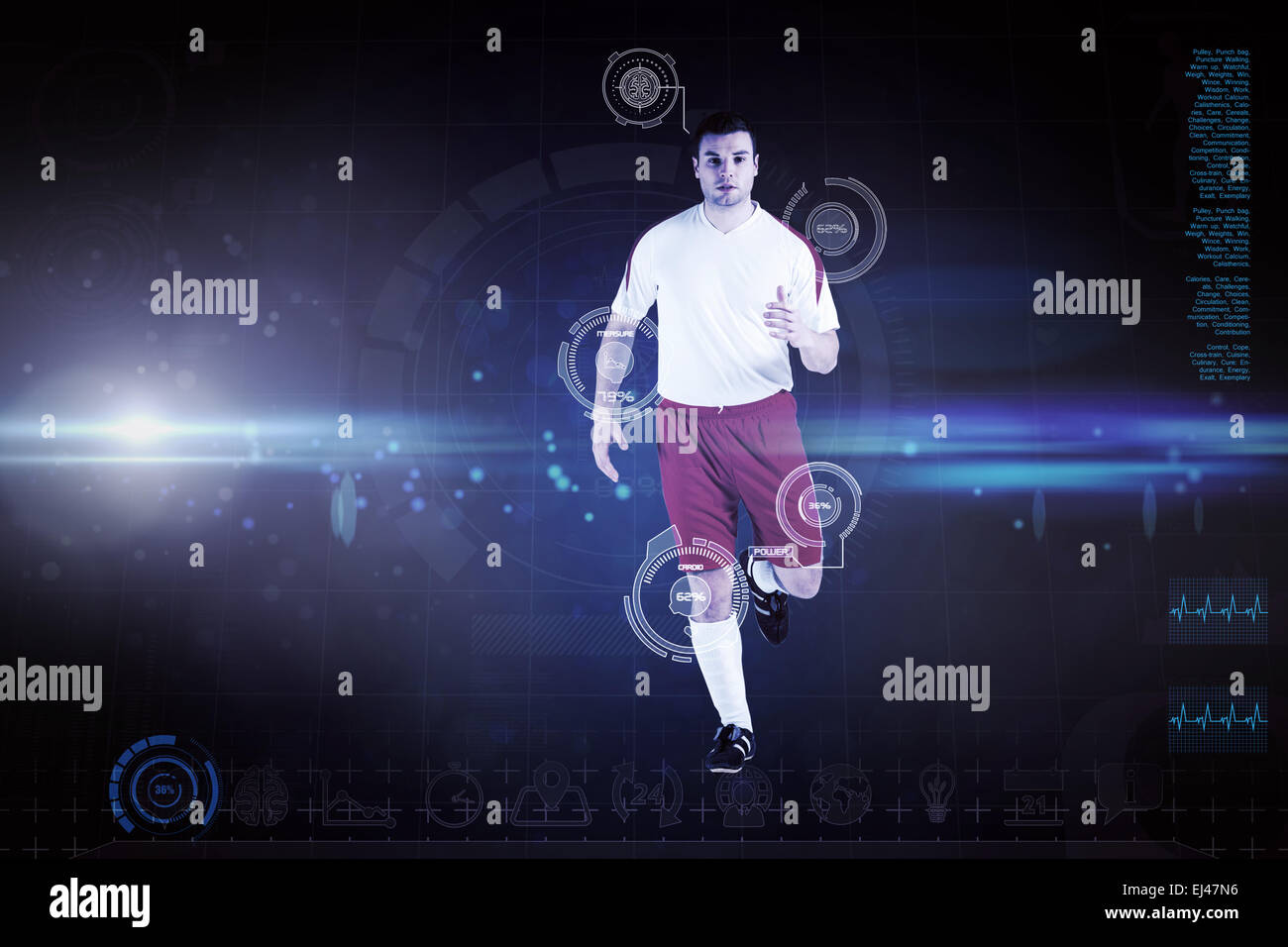 Football jogging running hi-res stock photography and images - Alamy