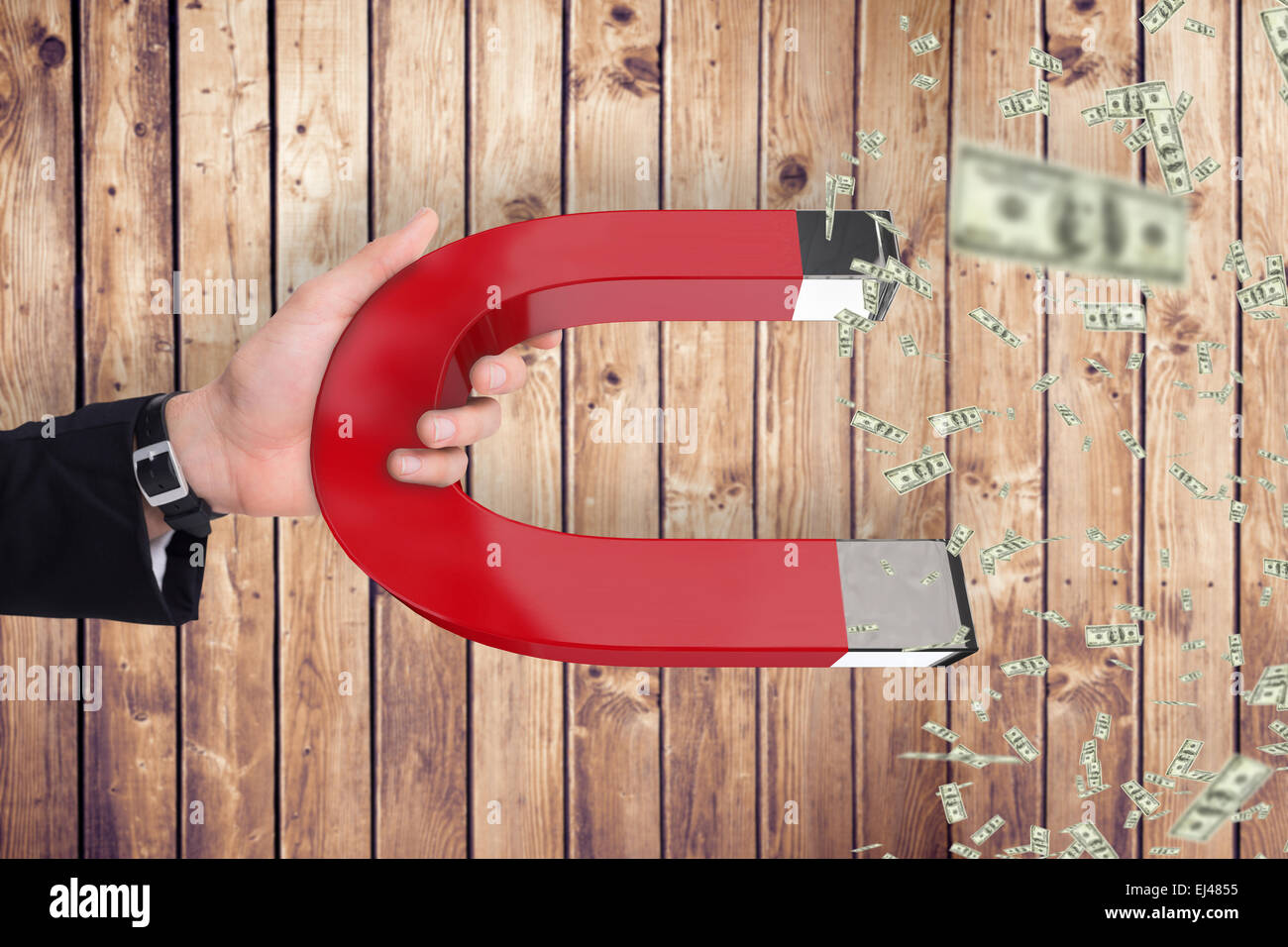 Businessman holding magnet hi-res stock photography and images - Alamy