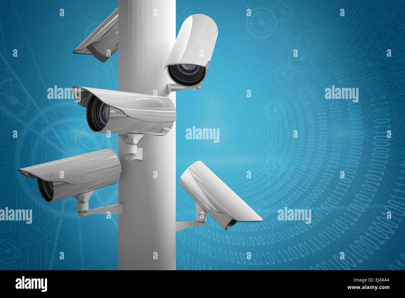 Composite image of cctv camera Stock Photo - Alamy
