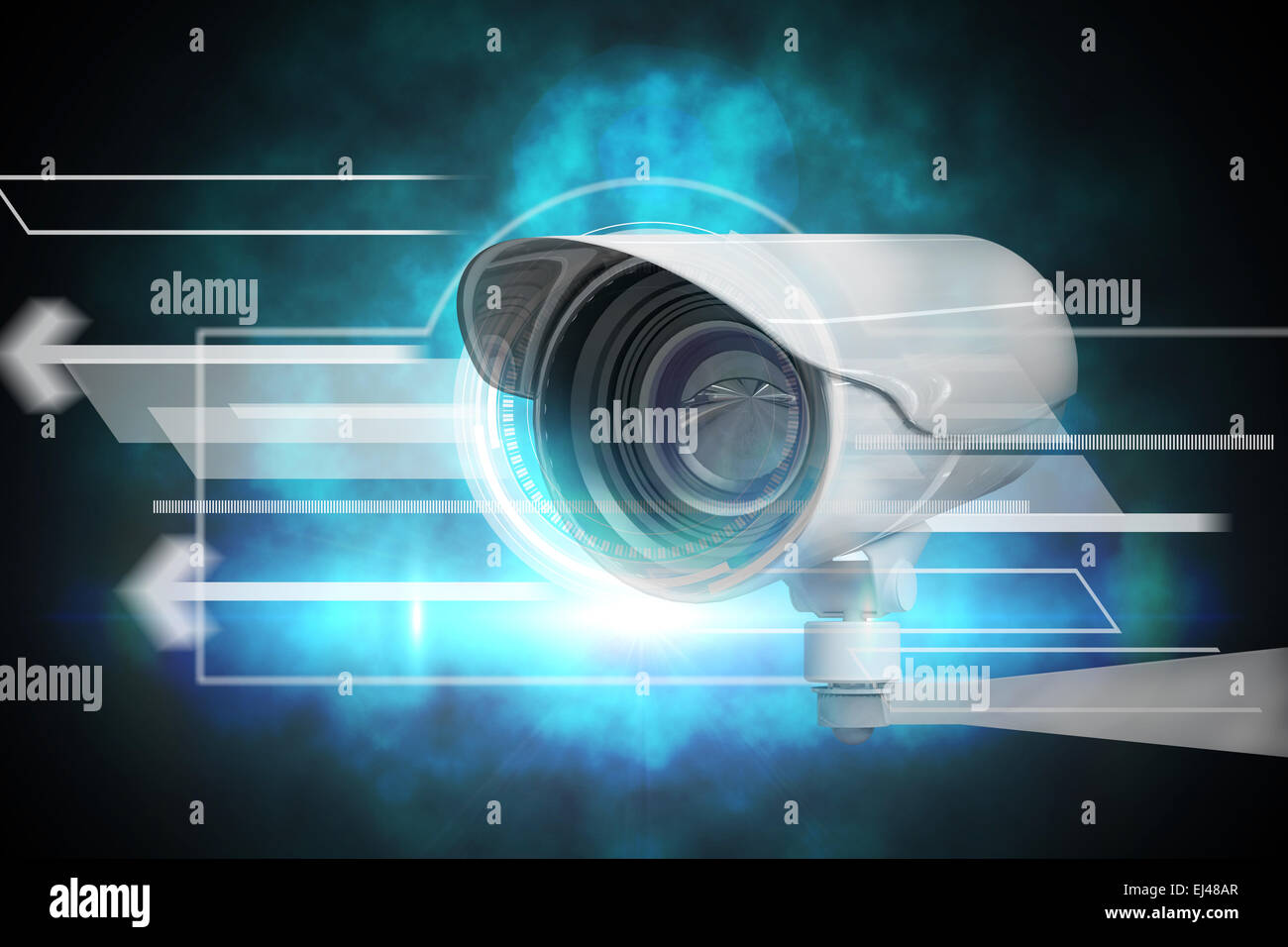 Composite image of cctv camera Stock Photo - Alamy