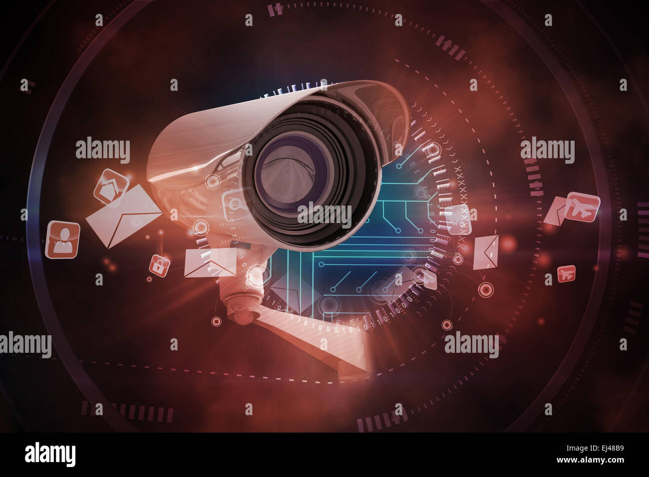 Composite image of cctv camera Stock Photo - Alamy