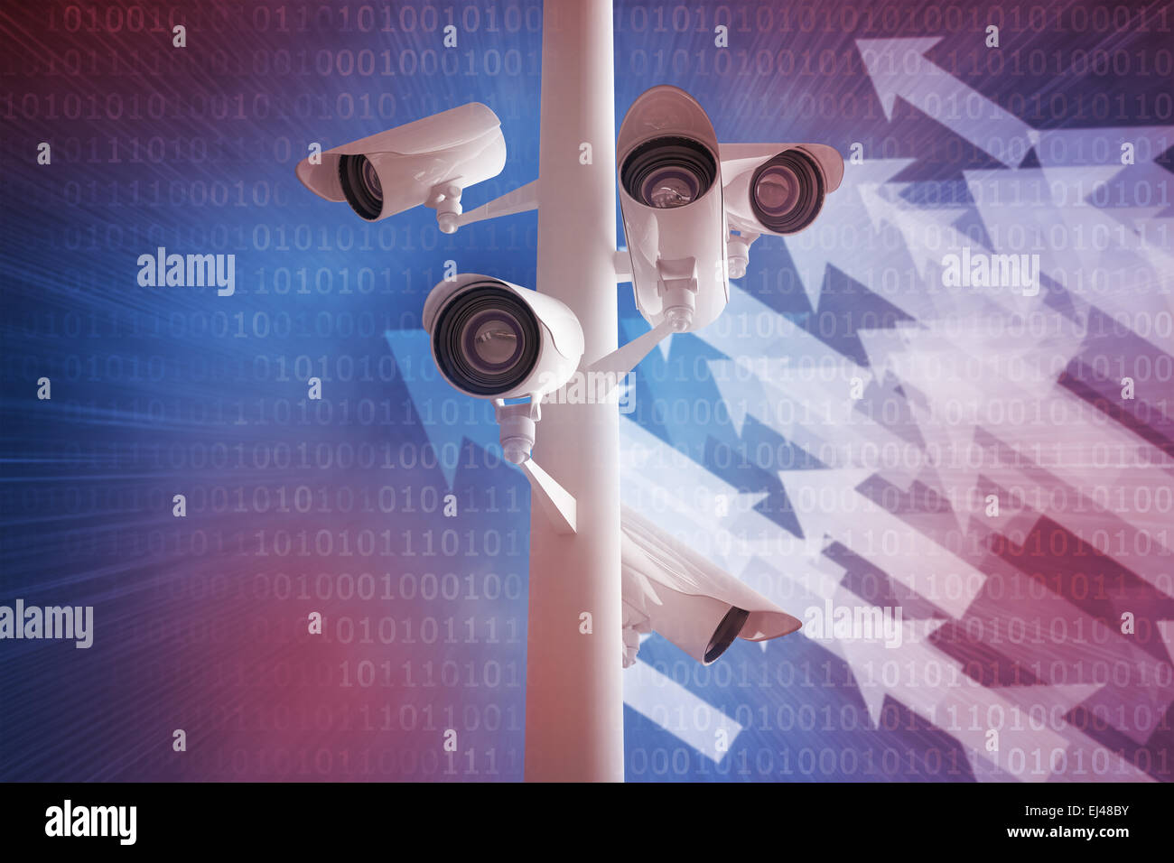 Composite image of cctv camera Stock Photo - Alamy