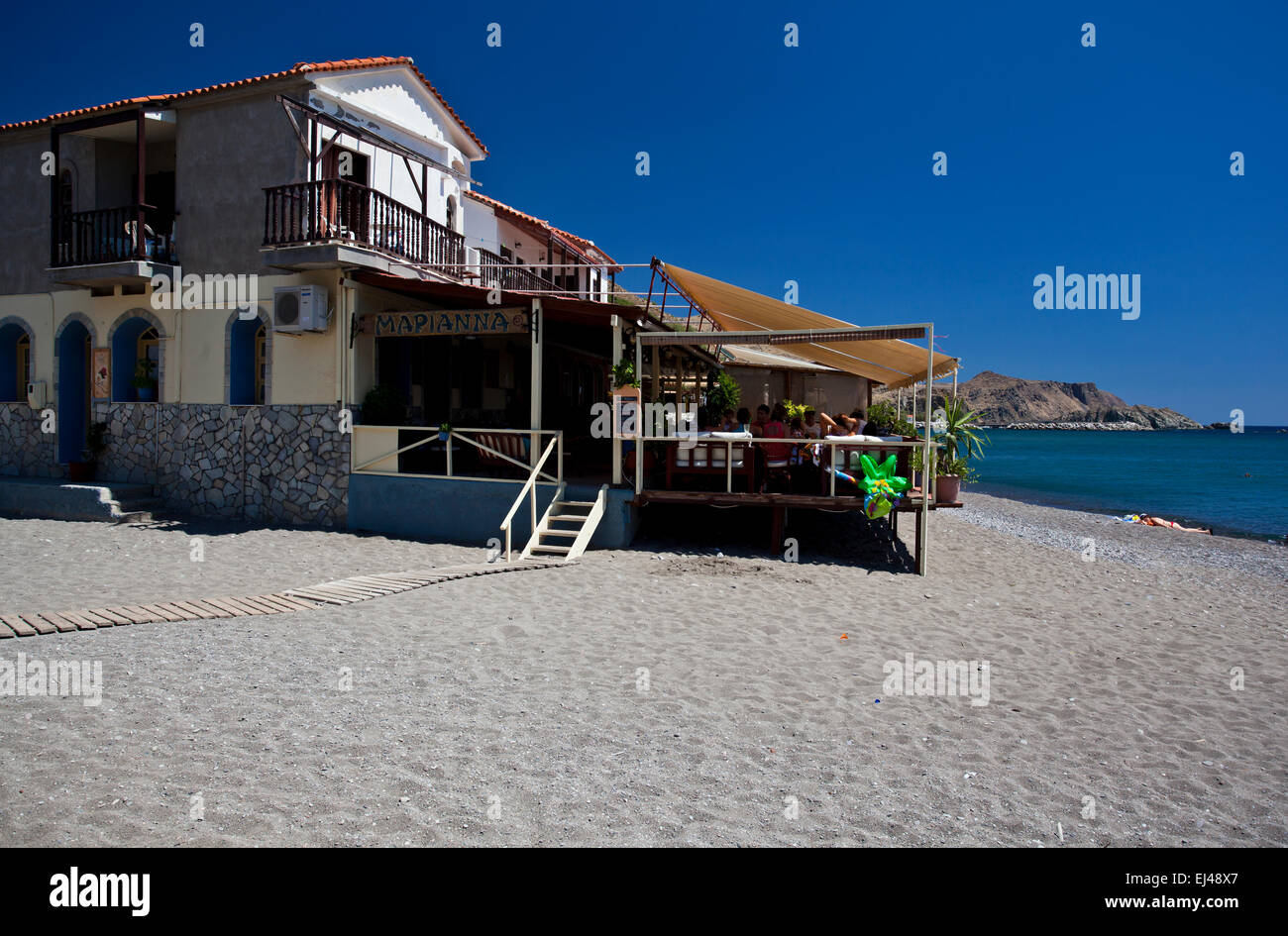 Scala Eressos beach in Eressos in Lesbos, Greece Stock Photo - Alamy