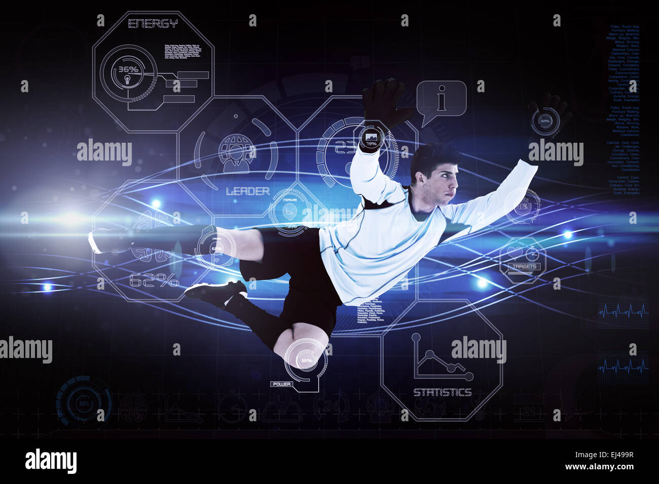 Composite image of football player Stock Photo - Alamy