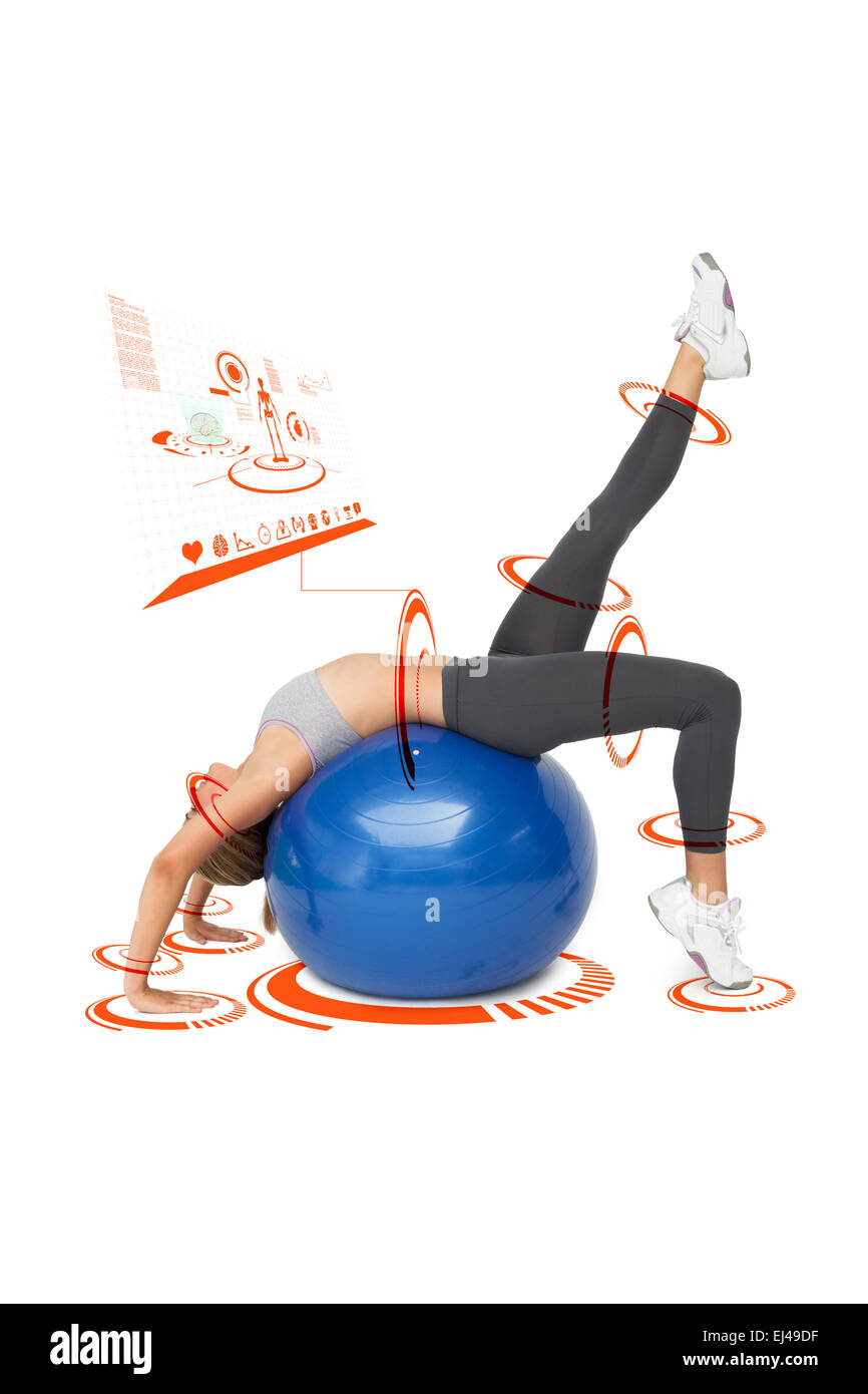 Fit ball stretching hi-res stock photography and images - Alamy