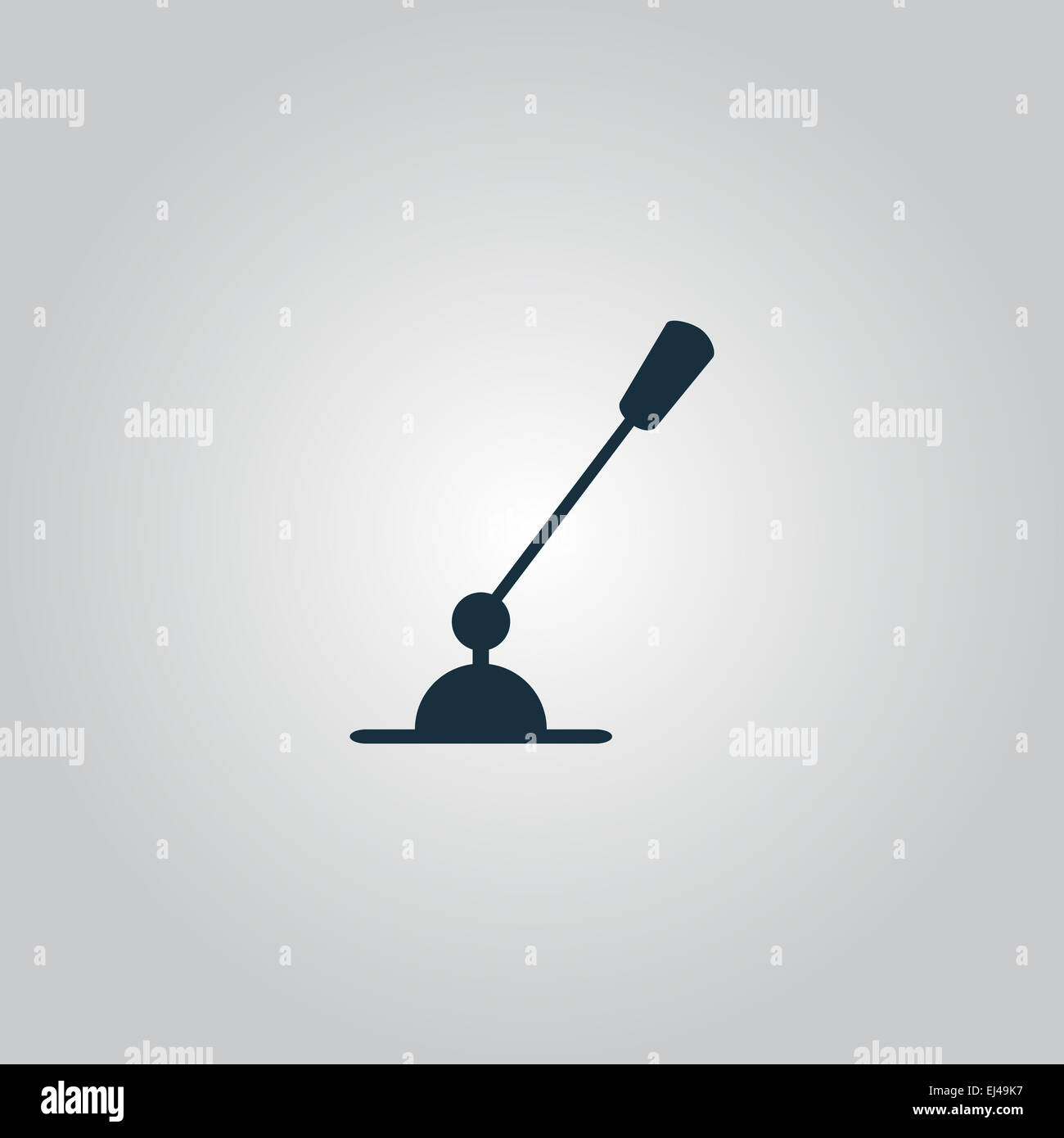 PC Microphone. Single flat icon. Vector illustration Stock Photo - Alamy