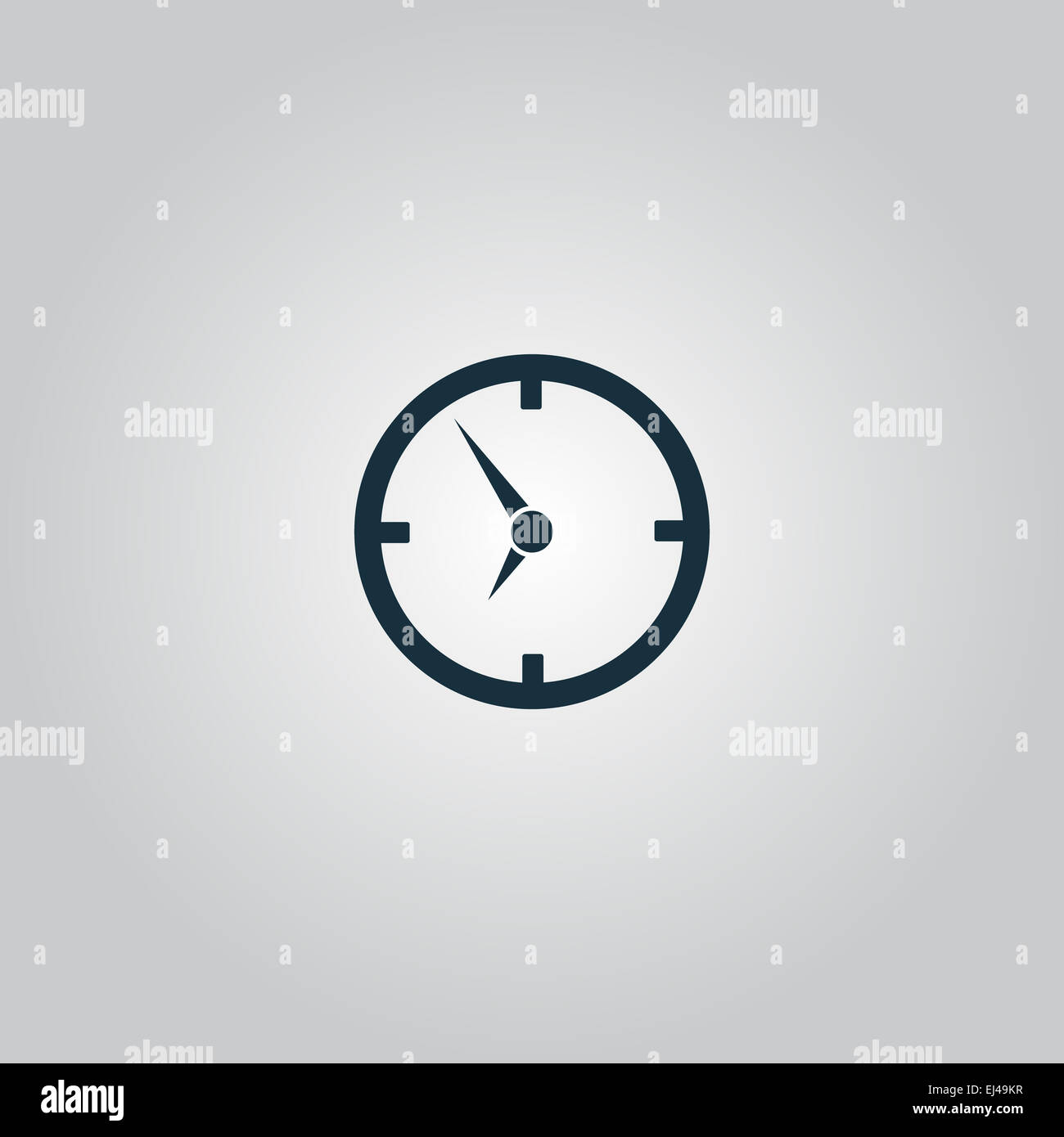 Simple flat round clock hi-res stock photography and images - Alamy