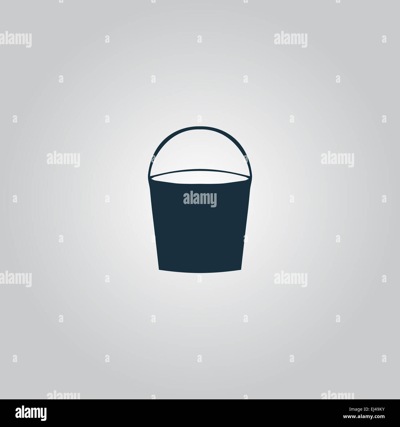 Bucket vector icon Stock Photo - Alamy