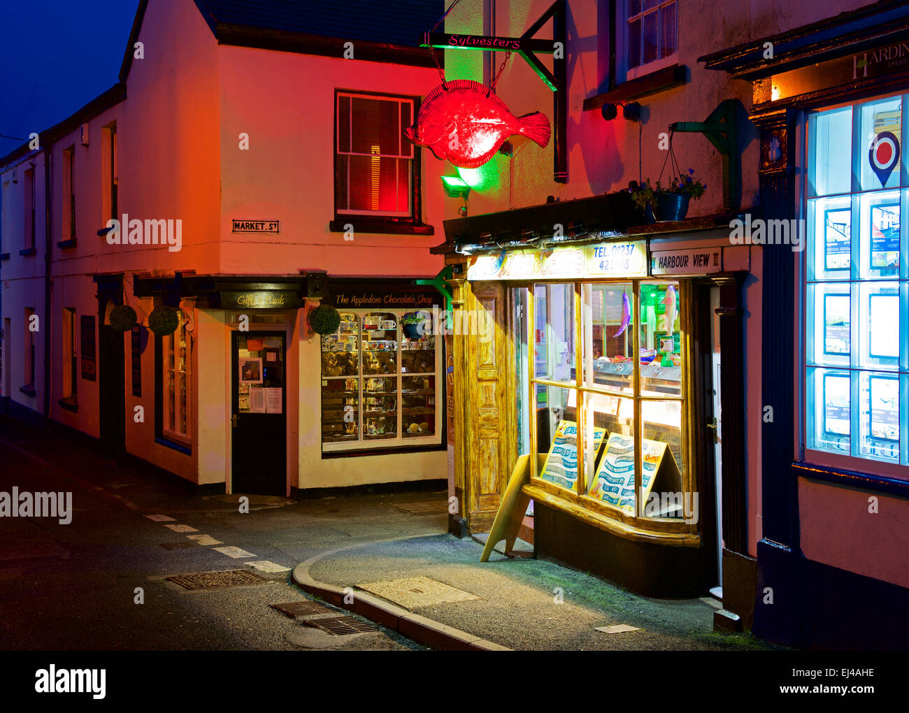 Fish & chip shop in Appledore, Devon, UK Stock Photo - Alamy