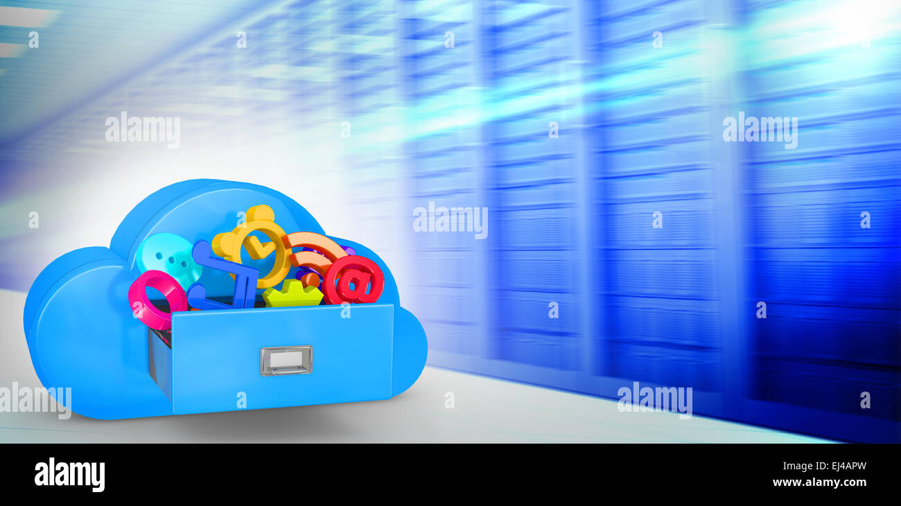 Composite image of cloud computing drawer Stock Photo - Alamy