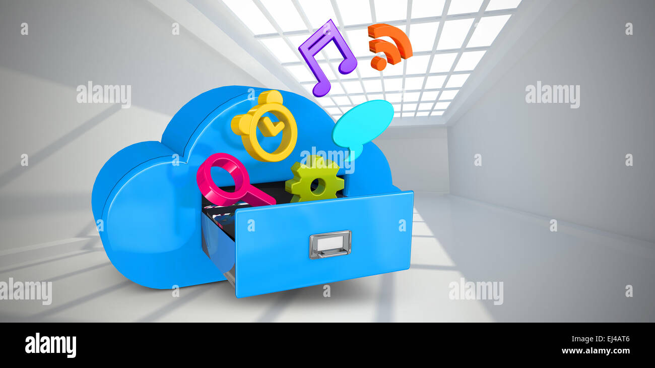 Composite image of cloud computing drawer Stock Photo - Alamy