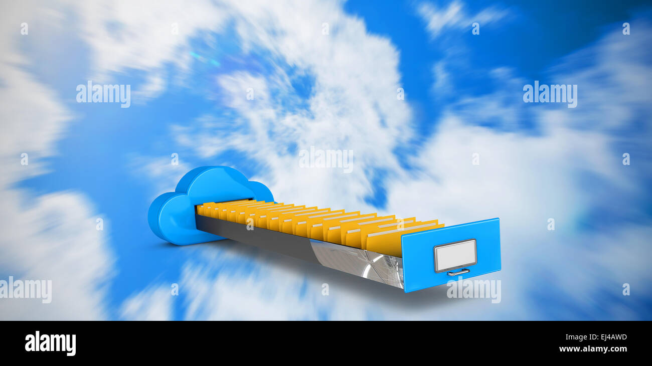 Composite image of cloud computing drawer Stock Photo - Alamy