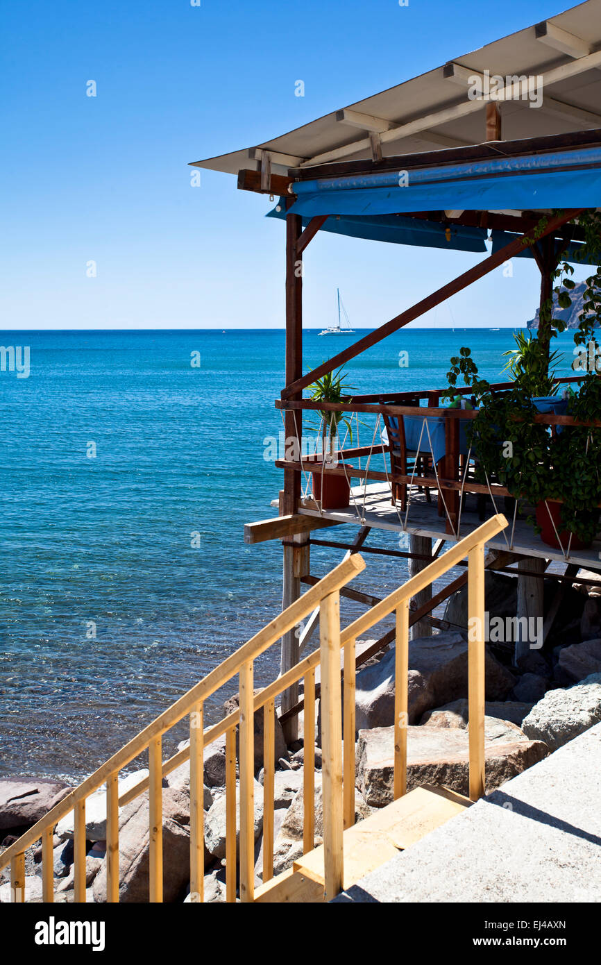 Scala Eressos beach in Eressos in Lesbos, Greece Stock Photo - Alamy