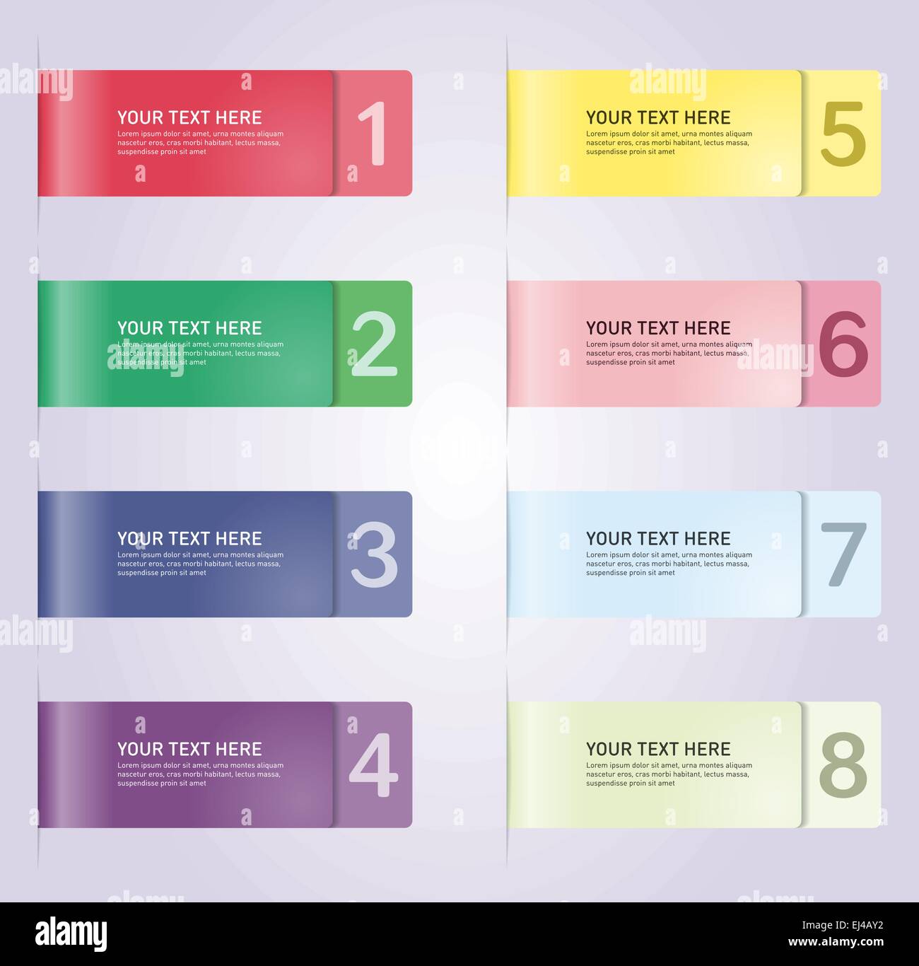 Numbered a Stock Vector Images - Alamy