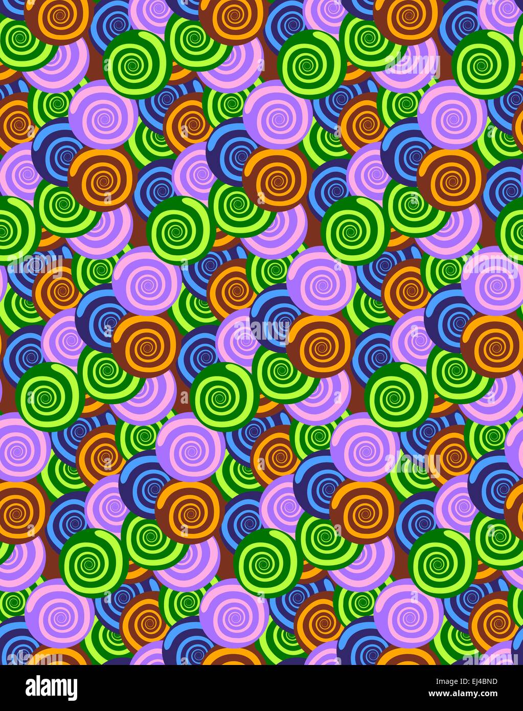 Seamless spiral shell colored pattern texture for background, wallpaper ...