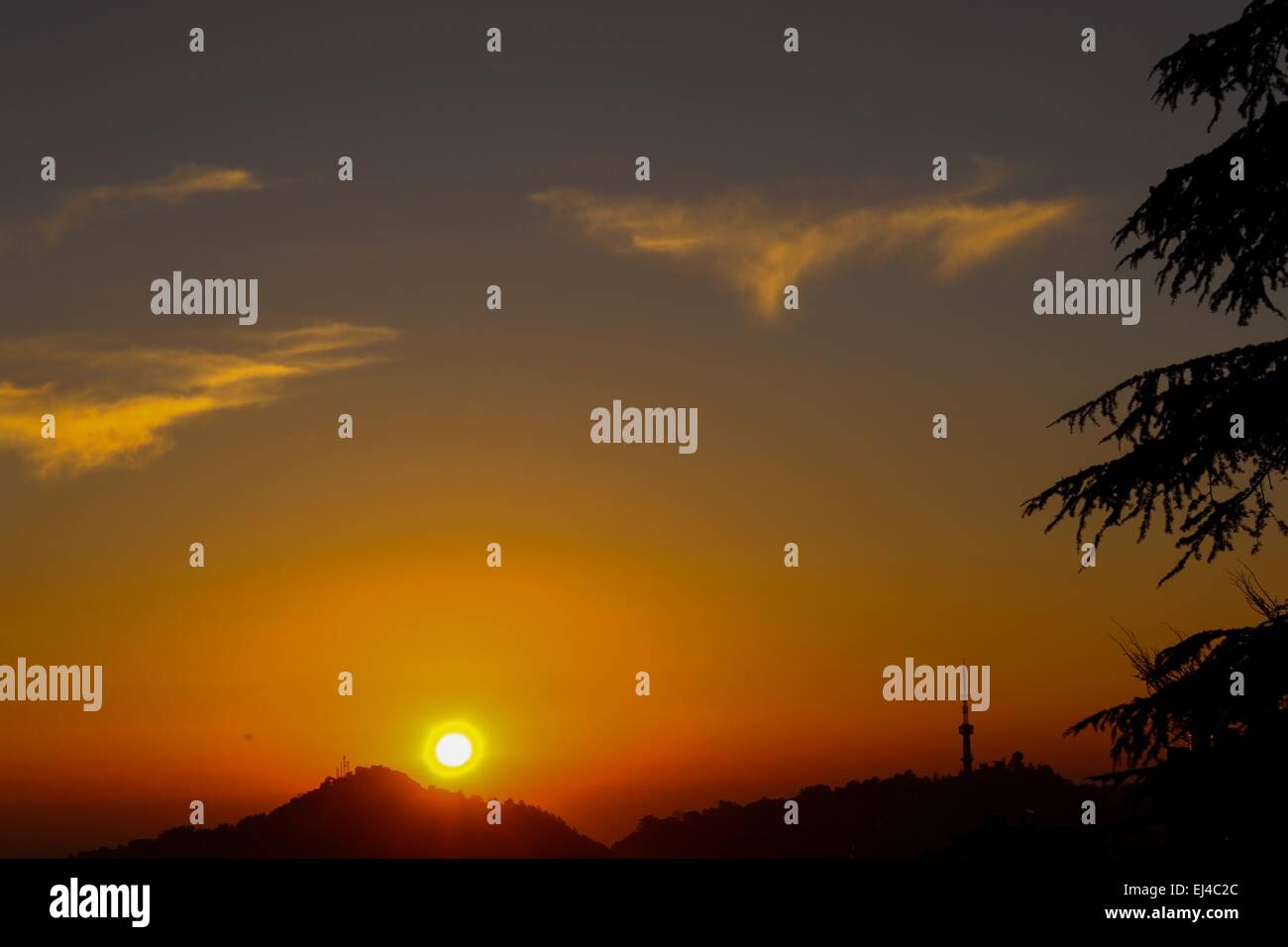 Shimla sunset hi-res stock photography and images - Alamy