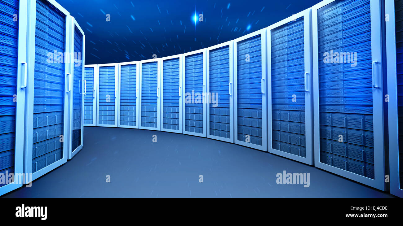 Composite image of server towers Stock Photo - Alamy