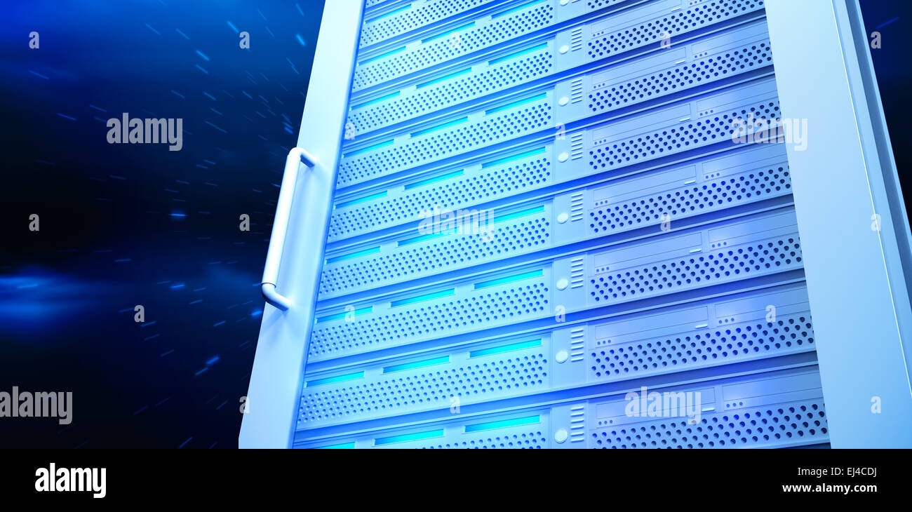 Composite image of server tower Stock Photo - Alamy