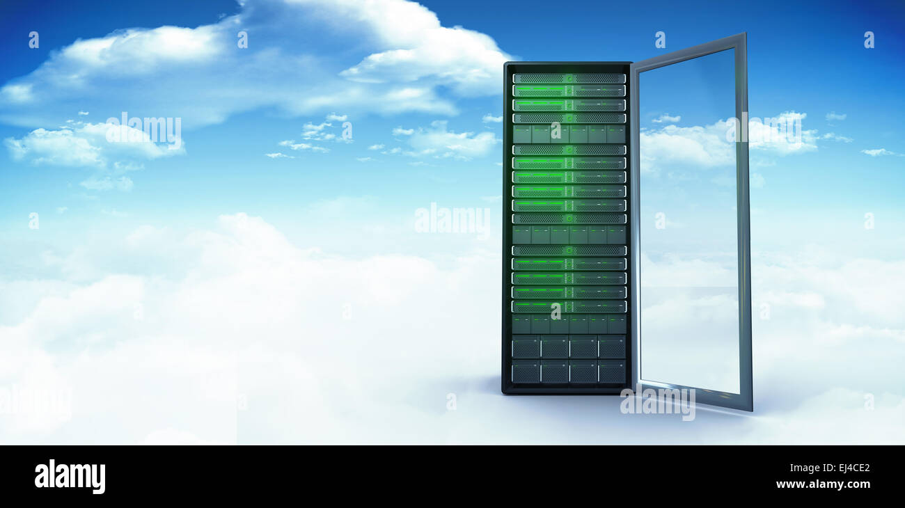 Composite image of server tower Stock Photo - Alamy