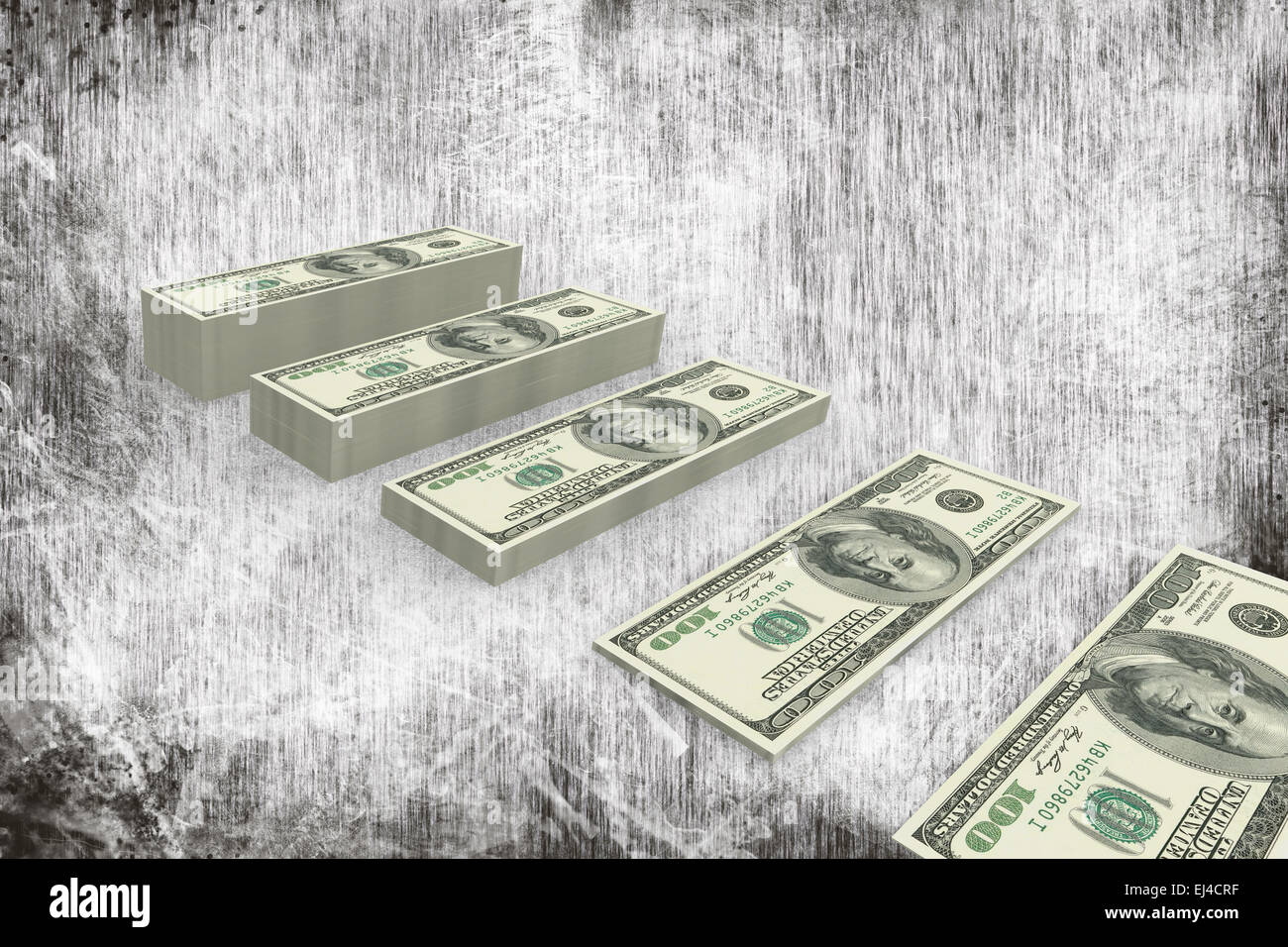 Composite image of stacks of dollars Stock Photo - Alamy
