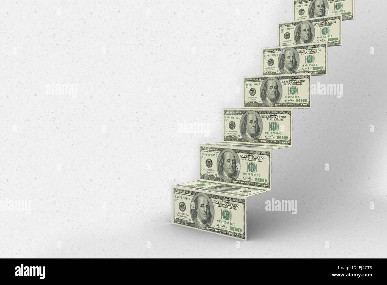 Composite image of steps of dollars Stock Photo - Alamy