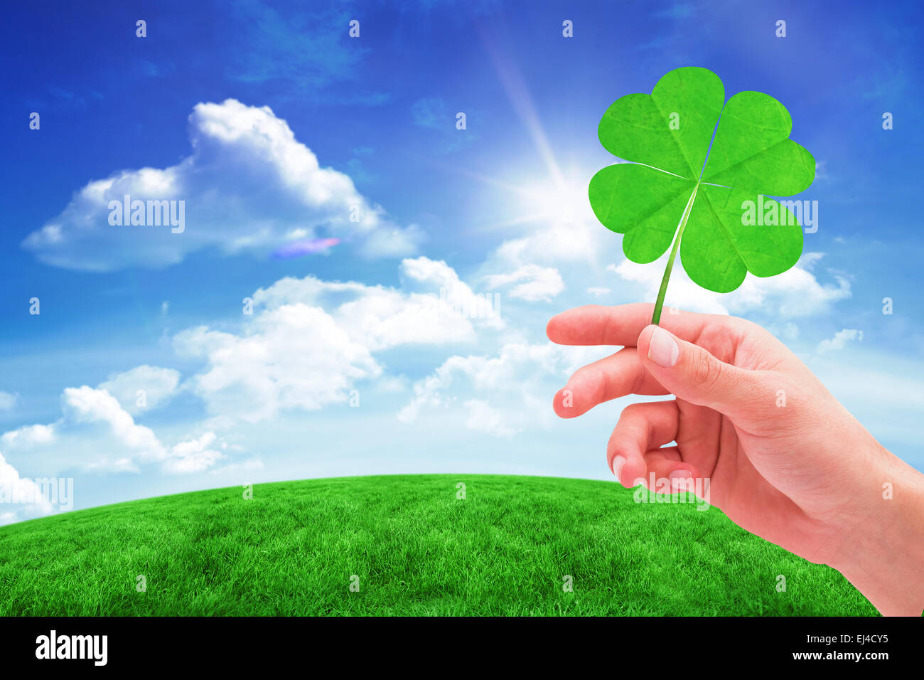 Composite image of shamrock Stock Photo - Alamy