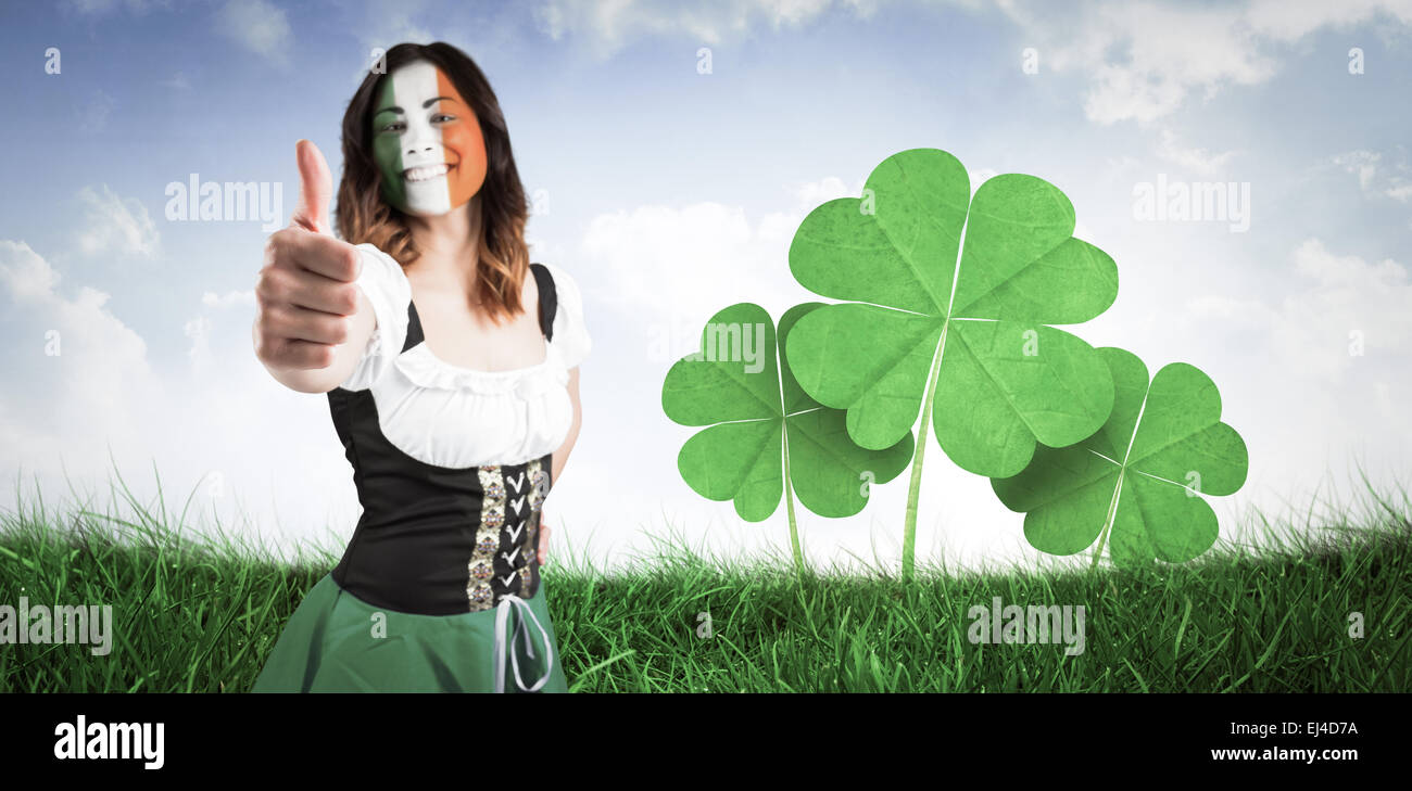 Woman sunshine happy thumbs up hi-res stock photography and images - Alamy