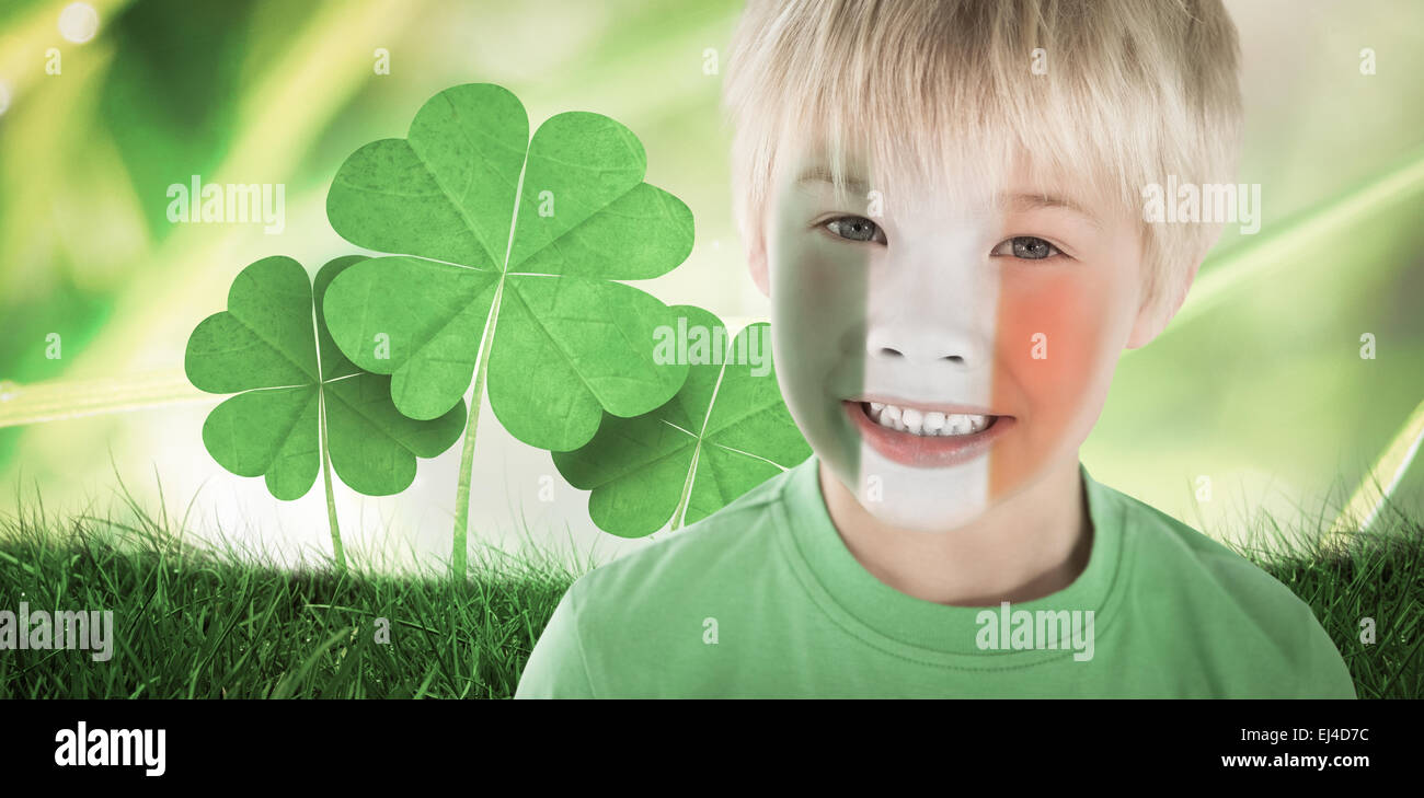 Composite image of cute irish boy Stock Photo - Alamy