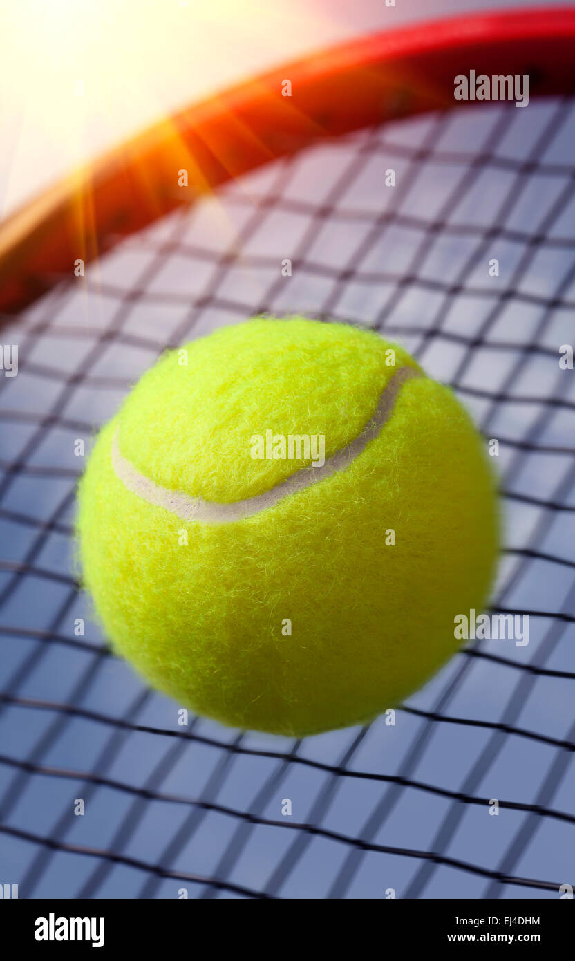 Ball and Racket Stock Photo - Alamy
