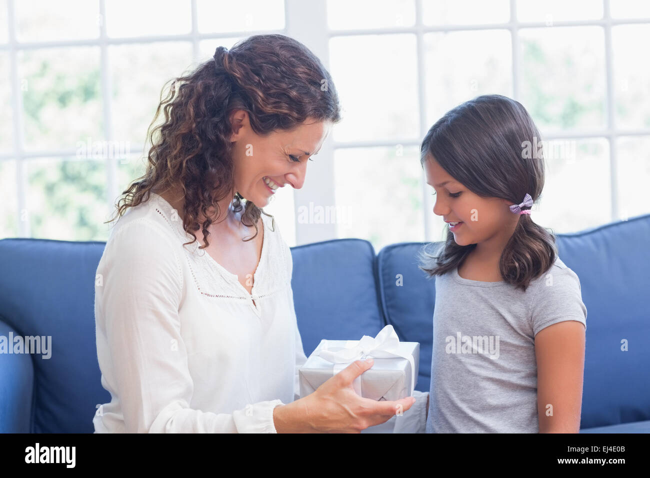 Cute girl gift hi-res stock photography and images - Alamy