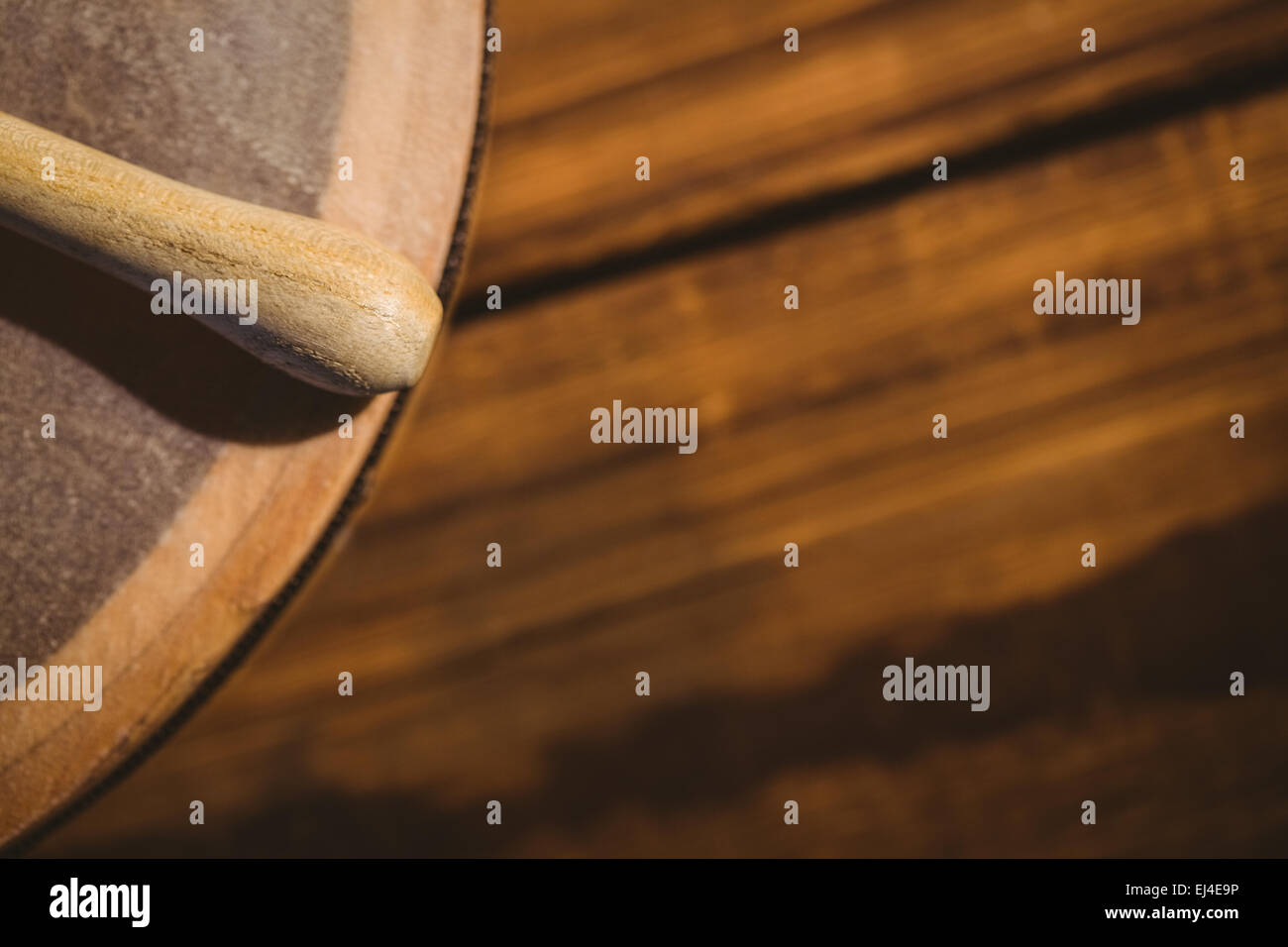 Traditional Irish bodhran and stick Stock Photo - Alamy