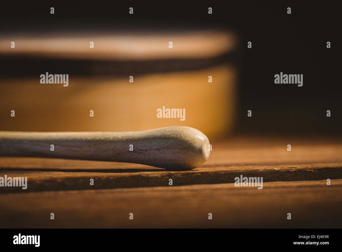 Traditional Irish bodhran and stick Stock Photo - Alamy