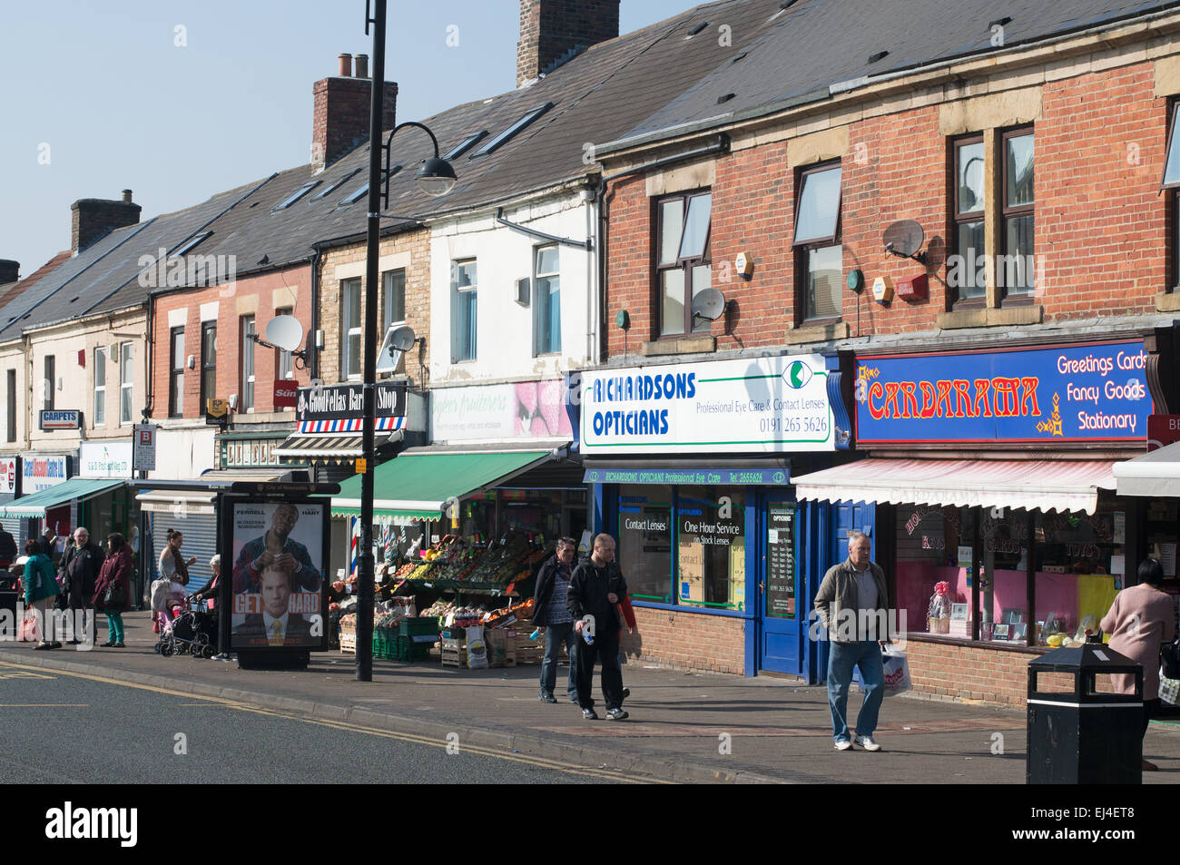 Shields Road, Byker high street, north east England, UK Stock Photo - Alamy
