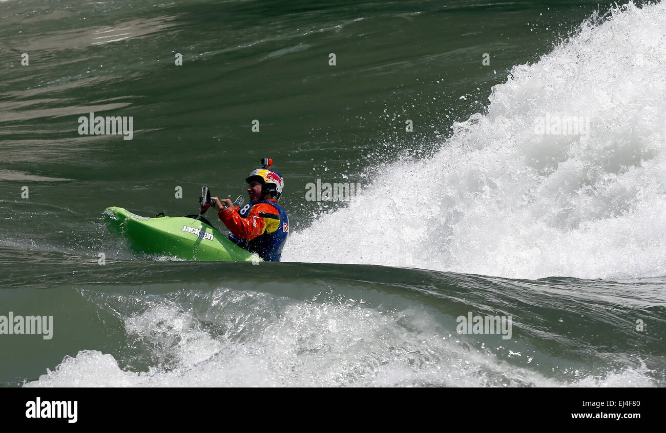 Nujiang, China's Yunnan Province. 21st Mar, 2015. Winner Dane Jackson ...